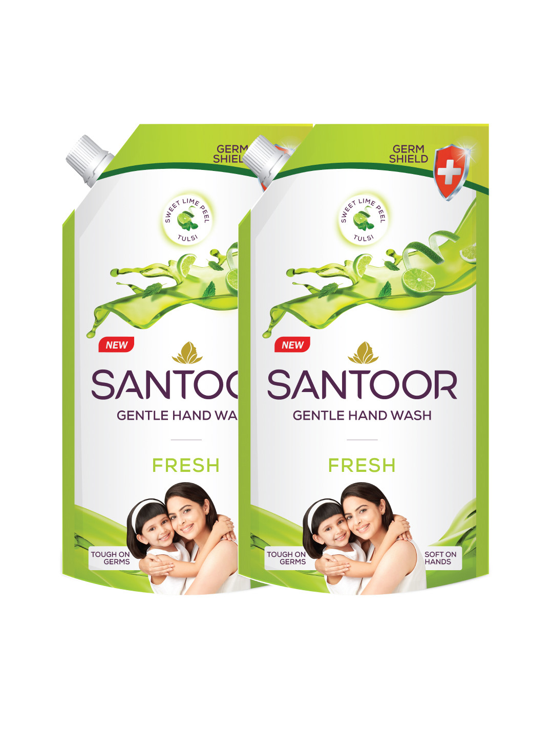 Buy Santoor Set Of 2 Fresh Gentle Hand Wash With Sweet Lime Peel ...