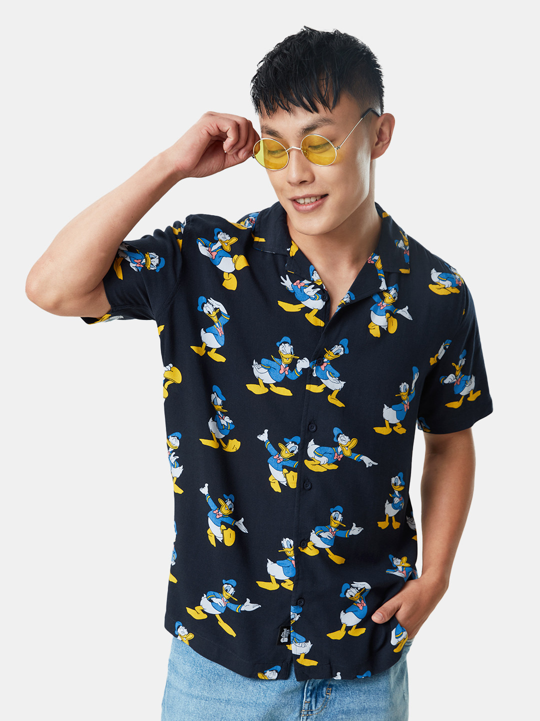 Buy The Souled Store Men Black Floral Printed Casual Shirt - Shirts for ...