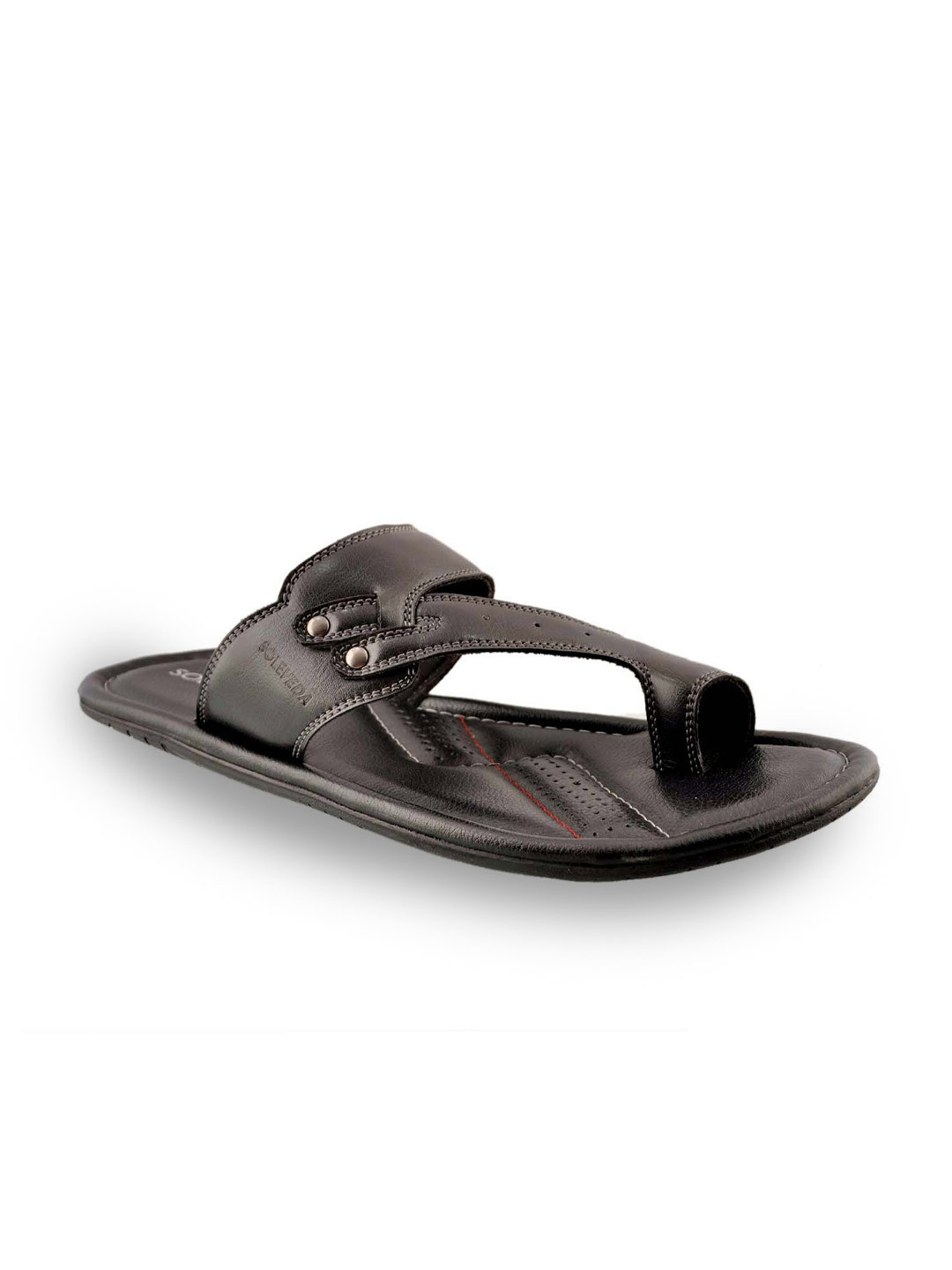 Buy Buckaroo Men Black Solid Casual Comfort Sandals - Sandals for Men ...