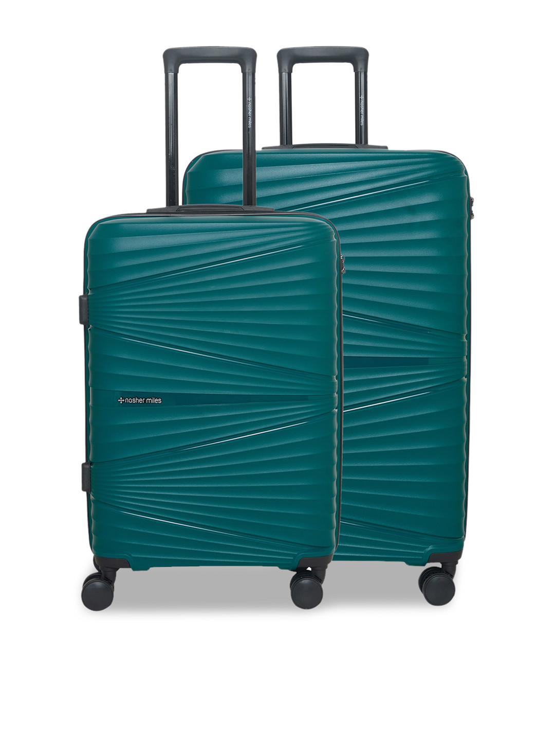 Buy Nasher Miles Set Of 2 Mumbai Solid Hard Sided Trolley Bags ...