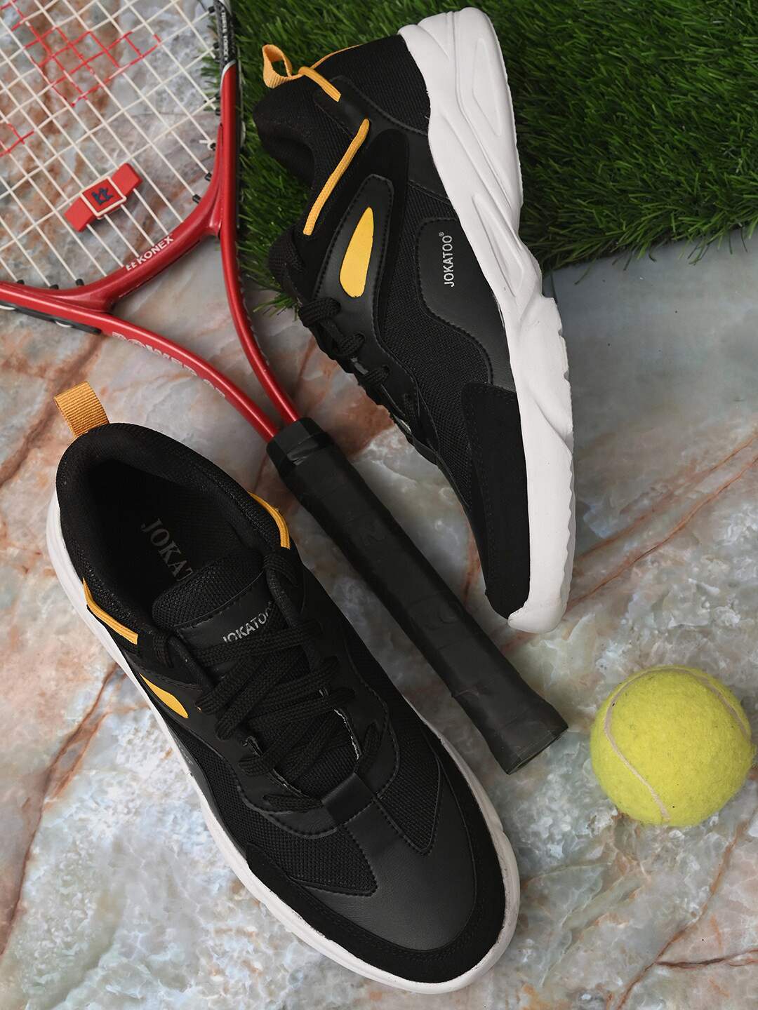 Buy JOKATOO Men Black Joka Running Shoes - Sports Shoes for Men ...