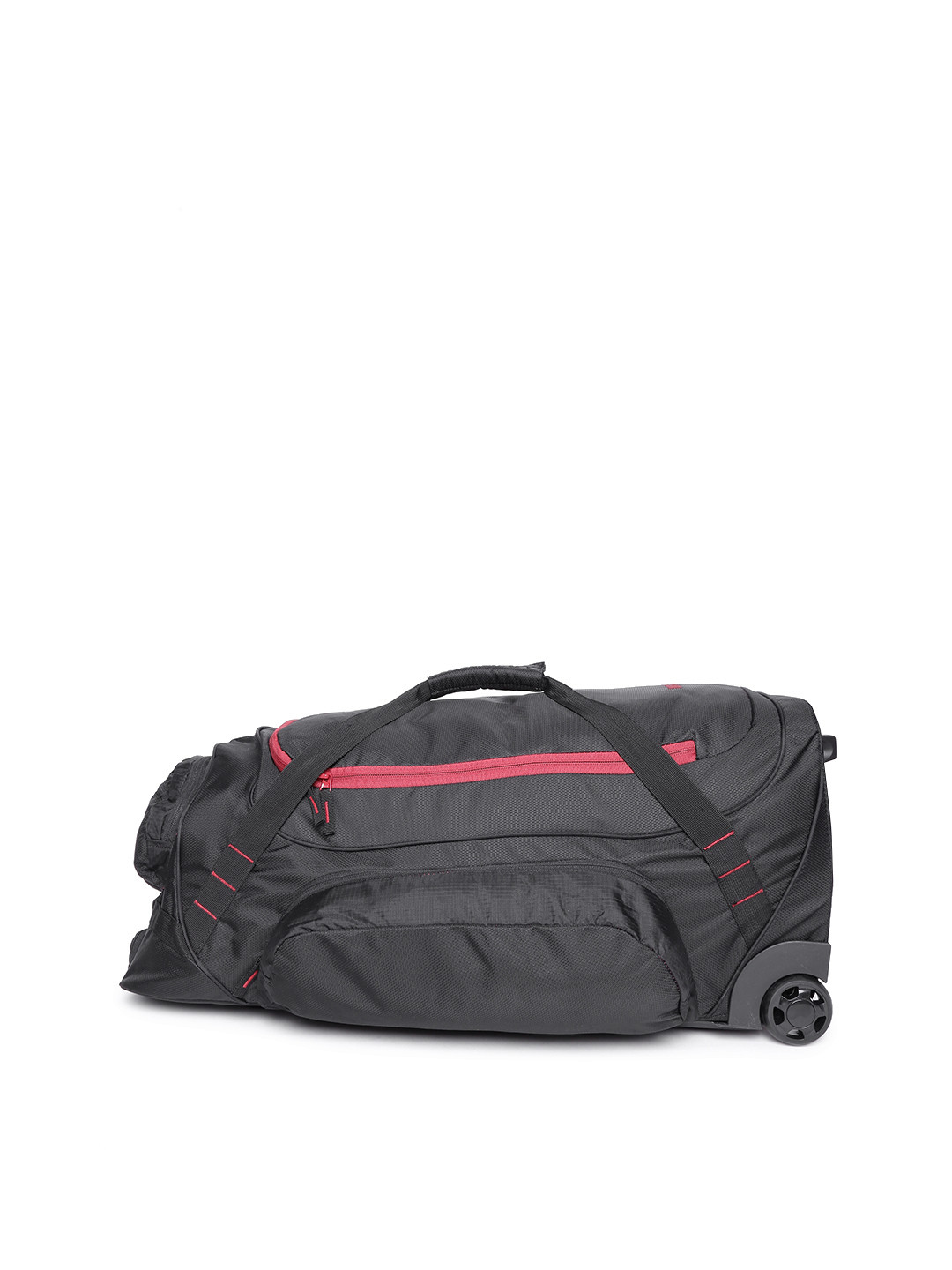 Buy Wildcraft Unisex Black Voyager 26 Trolley Duffel Bag - Trolley Bag ...