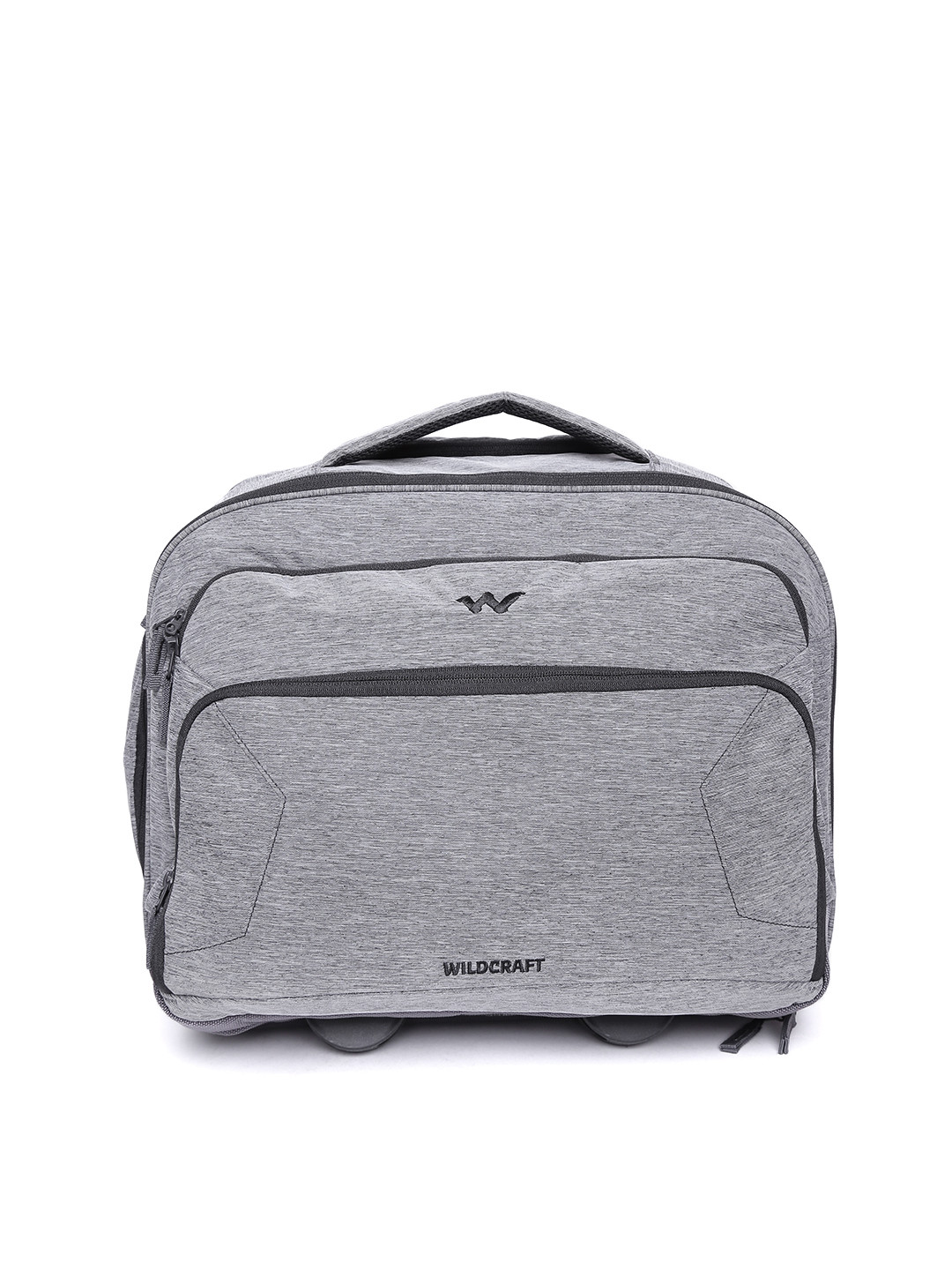 Buy Wildcraft Unisex Grey Voyager Overnighter Trolley Bag - Trolley Bag ...