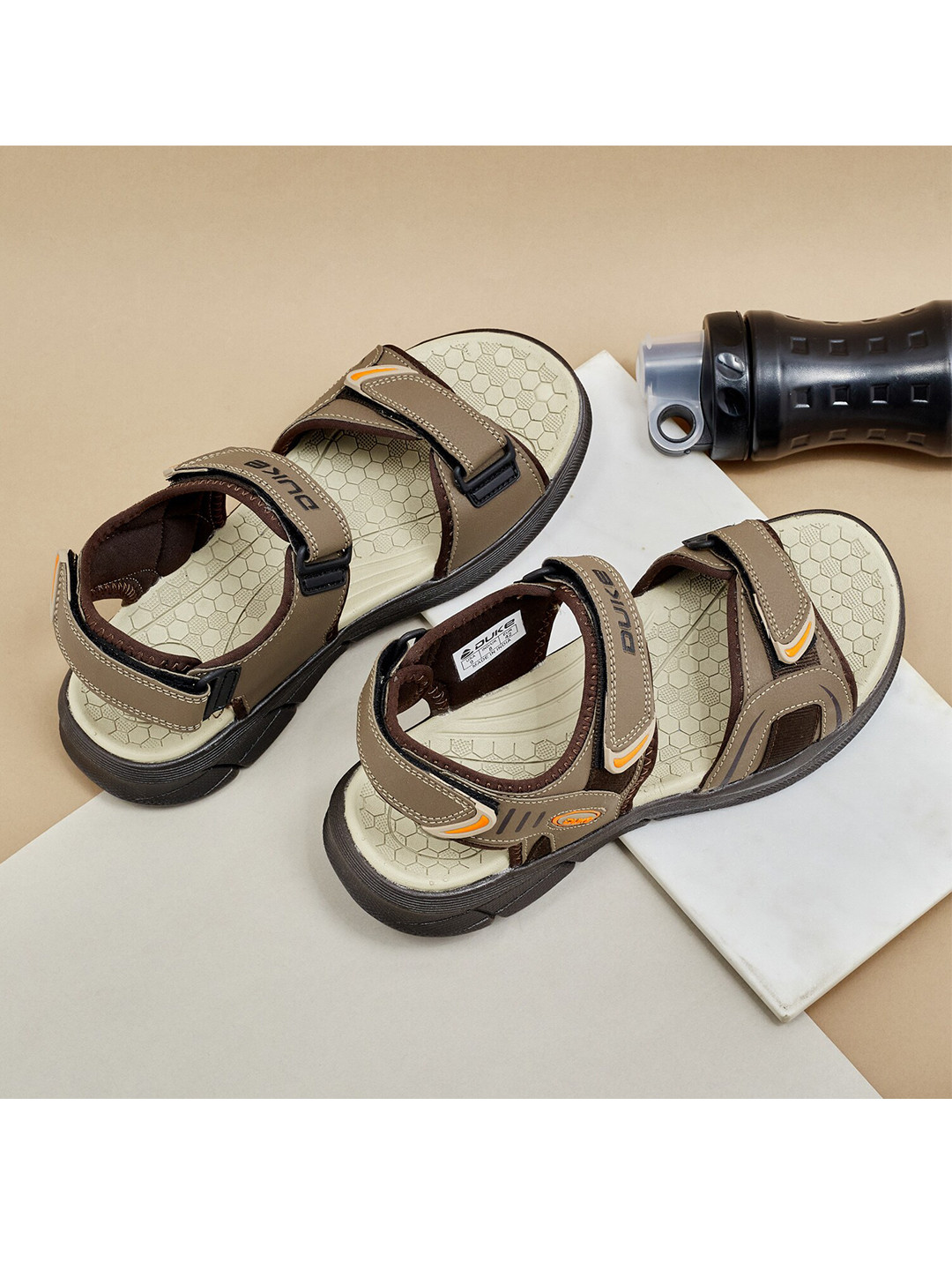 Buy Duke Men Brown Synthetic Comfort Sandals - Sandals for Men 18695558 ...