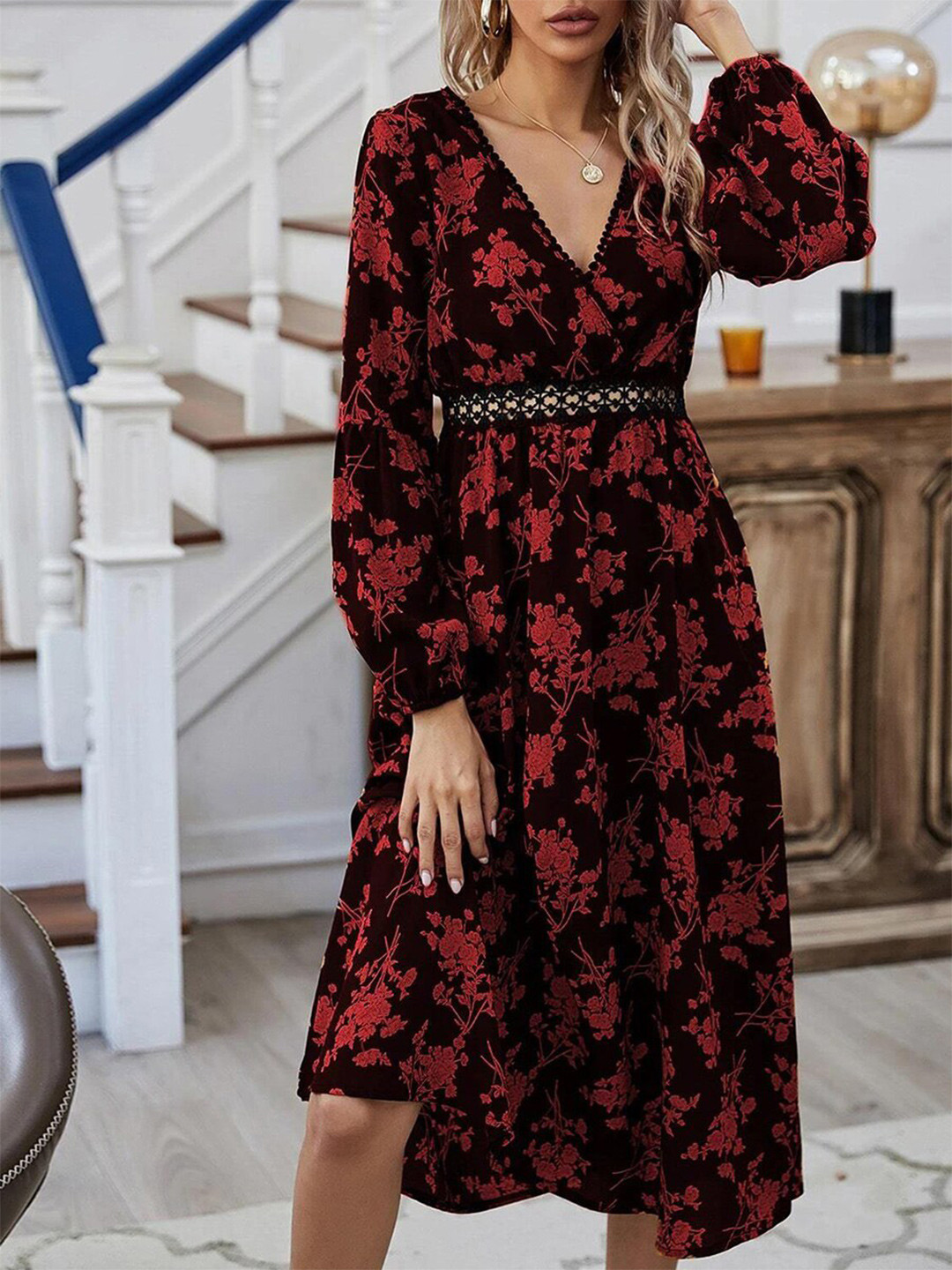 Buy URBANIC Red Floral Dress - Dresses for Women 18701748 | Myntra