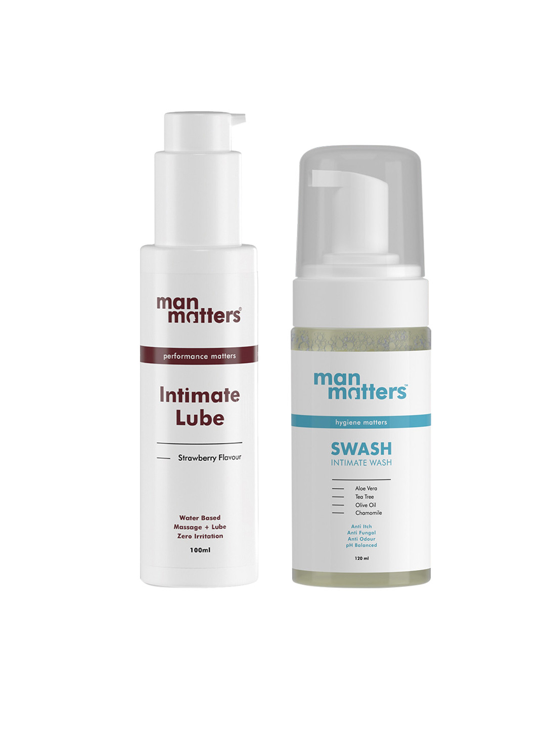 Buy Man Matters Set Of Intimate Lube 100ml & SWASH Intimate Wash 120ml ...