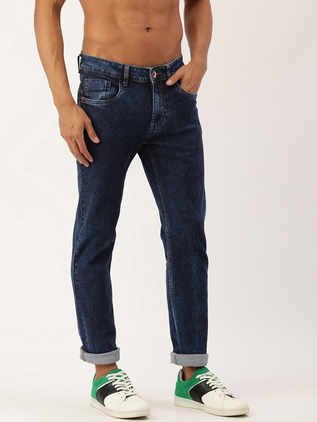 Buy Flying Machine Men Blue Micheal Slim Fit Stretchable Jeans - Jeans ...