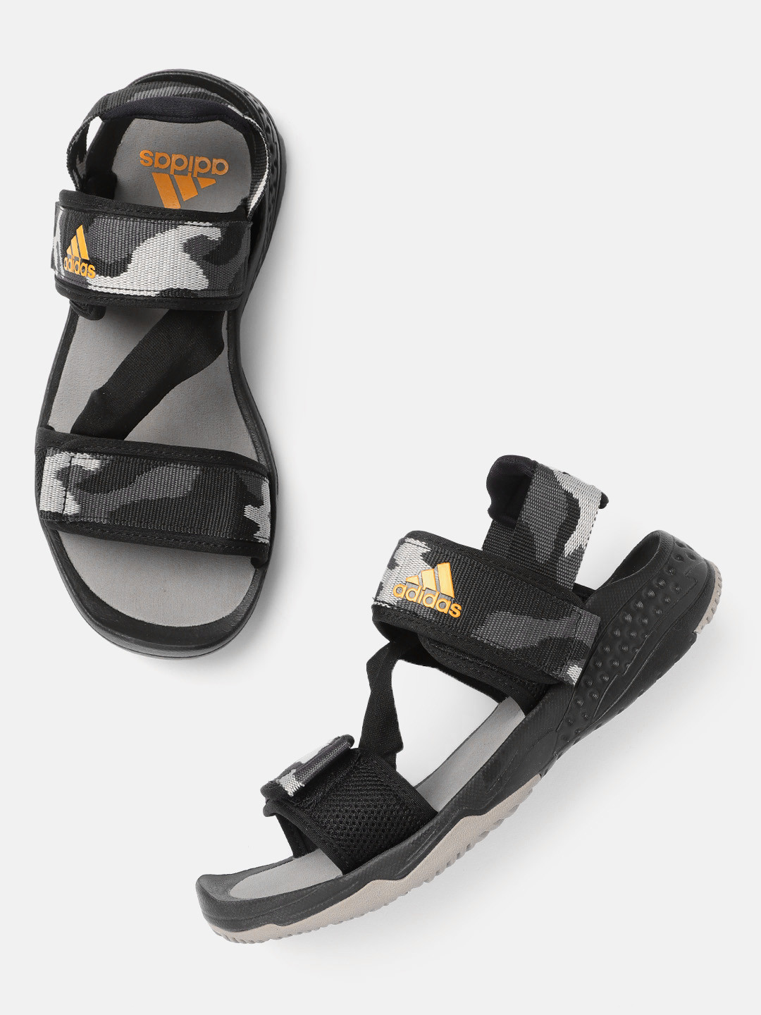 Buy ADIDAS Men Grey Camouflage Print Traso Sports Sandals - Sandals for ...