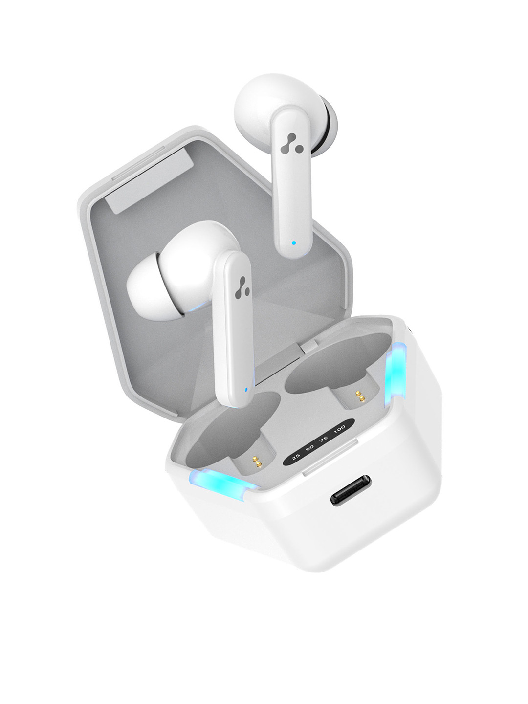 Buy Ambrane Dots Turbo True Wireless Gaming Earbuds & IPX4 White ...