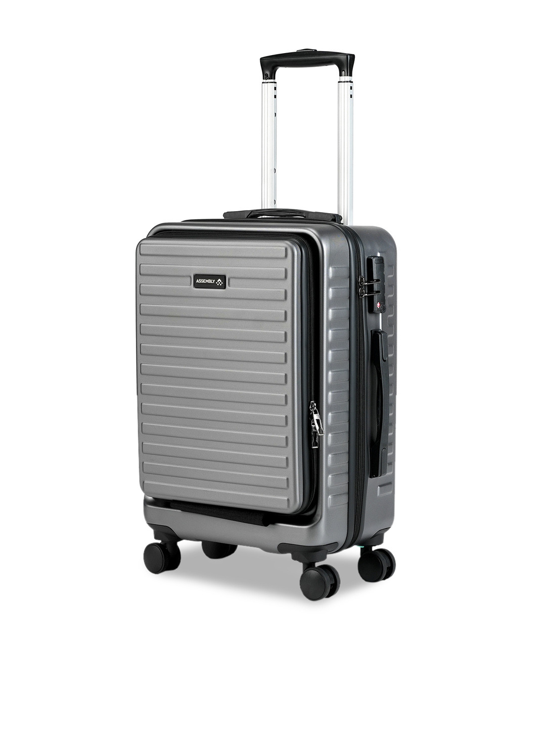 Buy Assembly Textured Hard Sided Cabin Sized Trolley Suitcase 40L ...