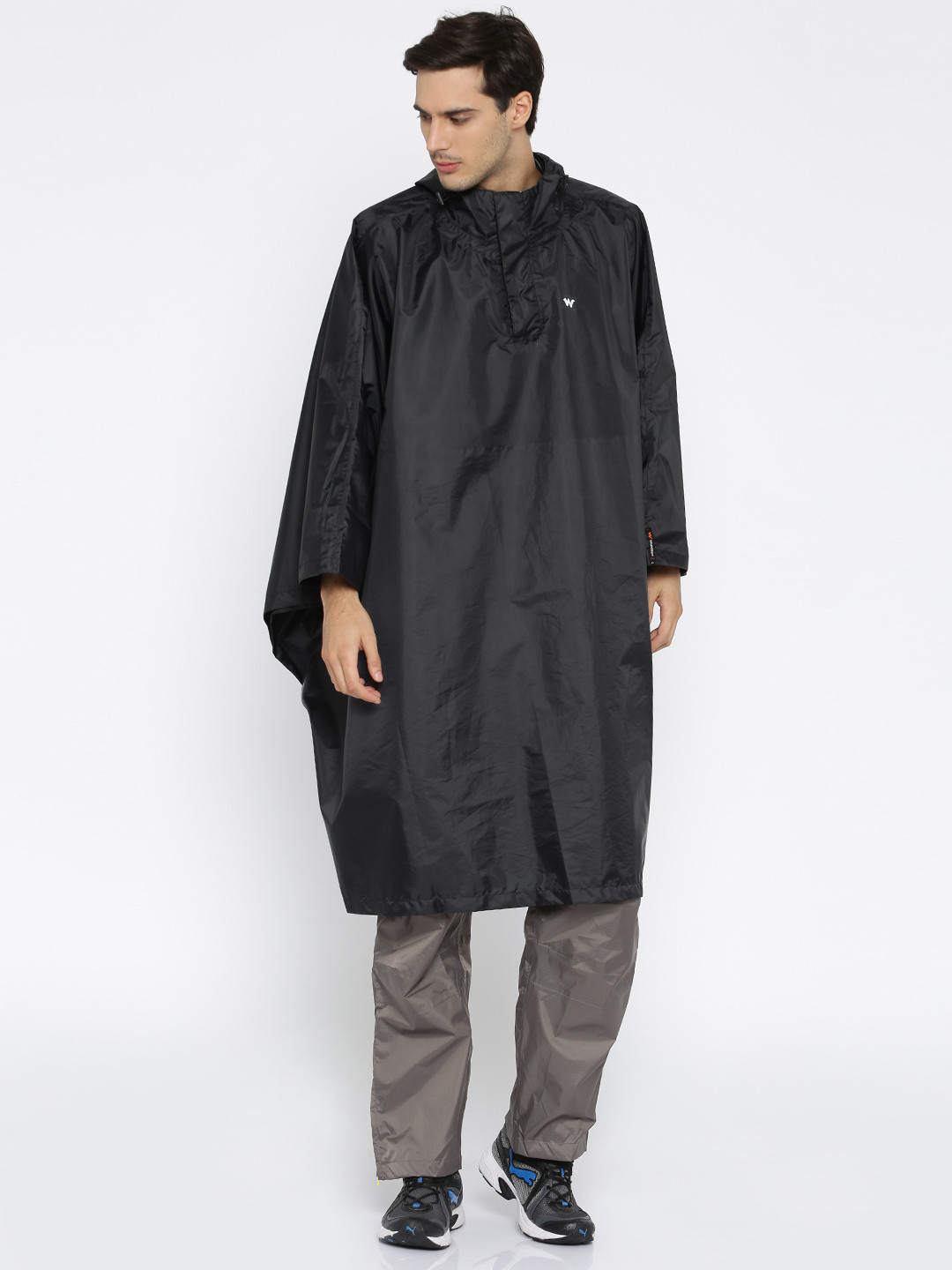 Buy Wildcraft Black Waterproof Rain Poncho - Rain Jacket for Men ...