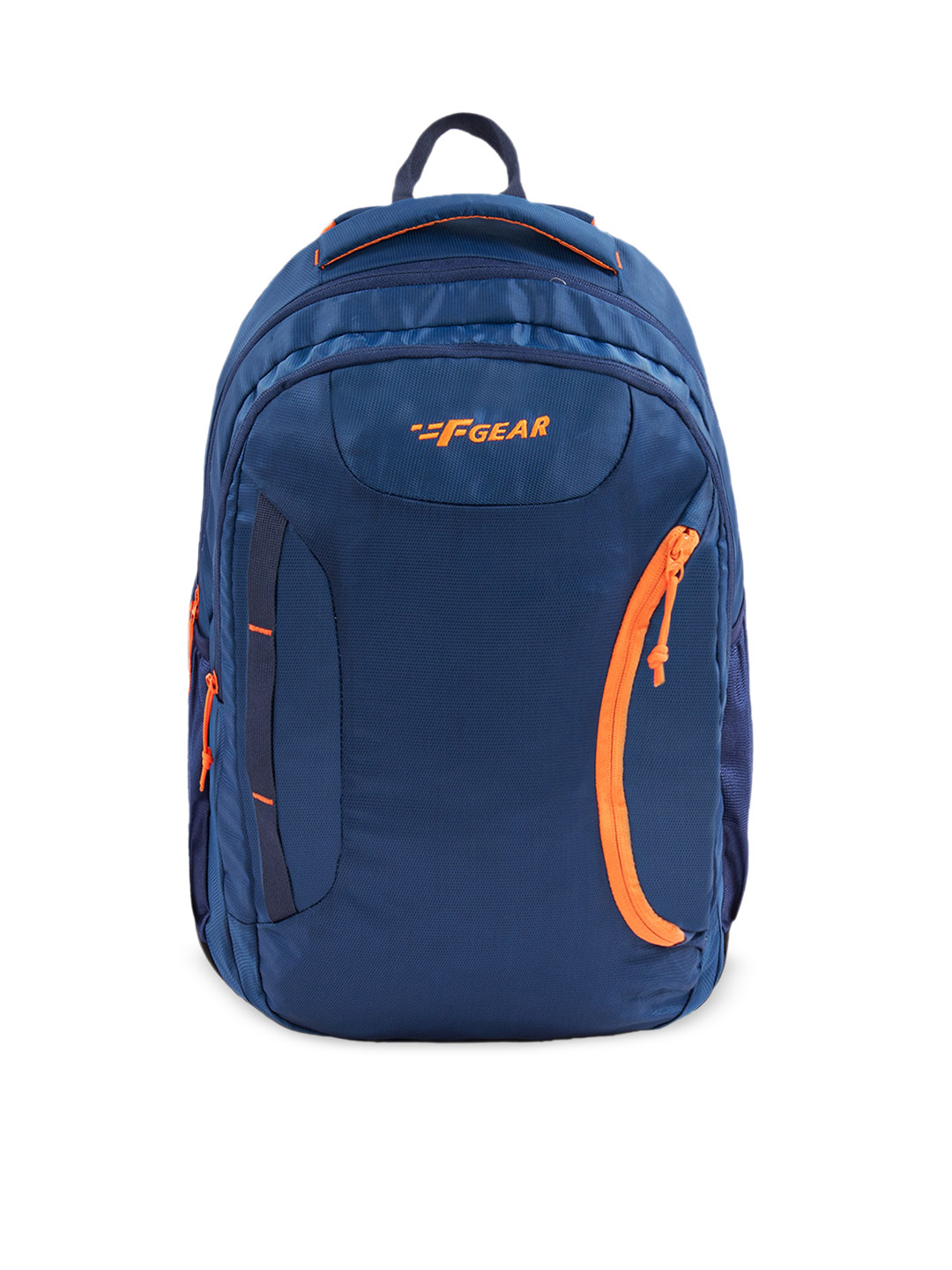 Buy F Gear Unisex Navy Blue & Orange Backpack - Backpacks for Unisex ...