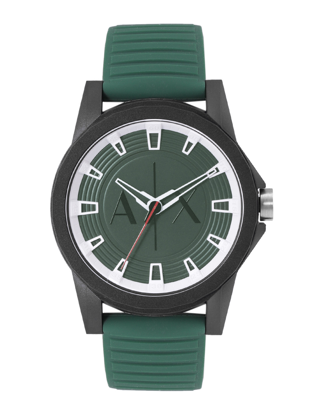 Buy Armani Exchange Men Green Patterned Dial & Straps Outerbanks ...