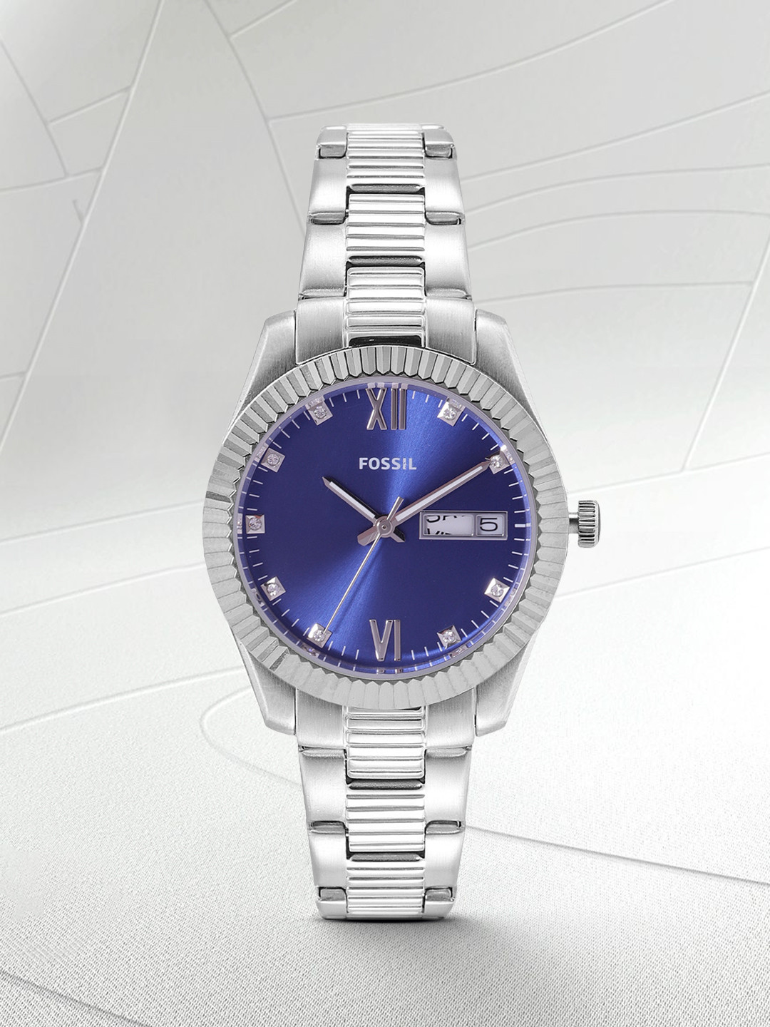 Buy Fossil Women Navy Blue Scarlette Analogue Watch ES5197 - Watches ...