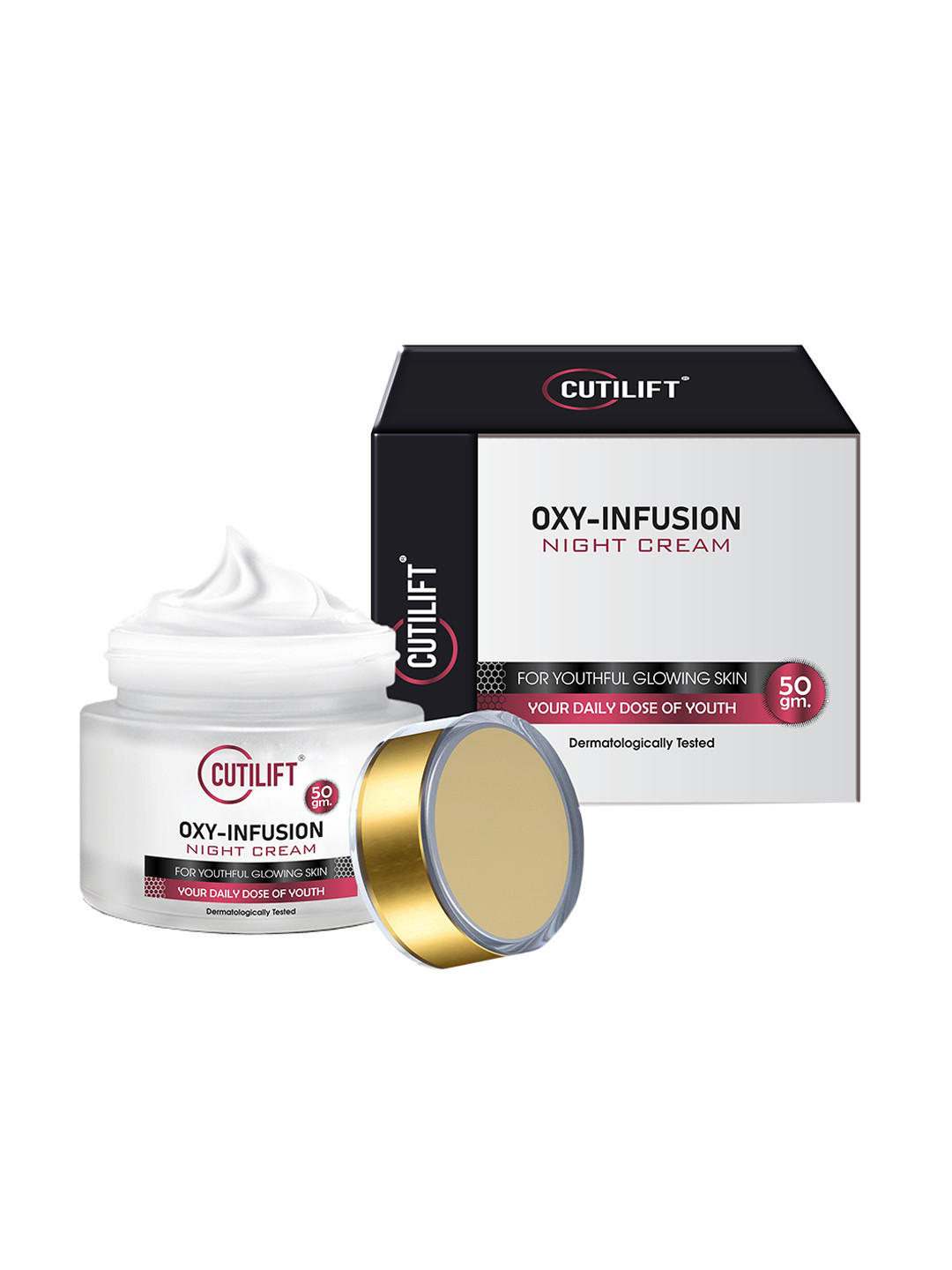 Buy CUTILIFT Cruelty Free Oxy Infusion Night Cream For Youthful Glowing ...
