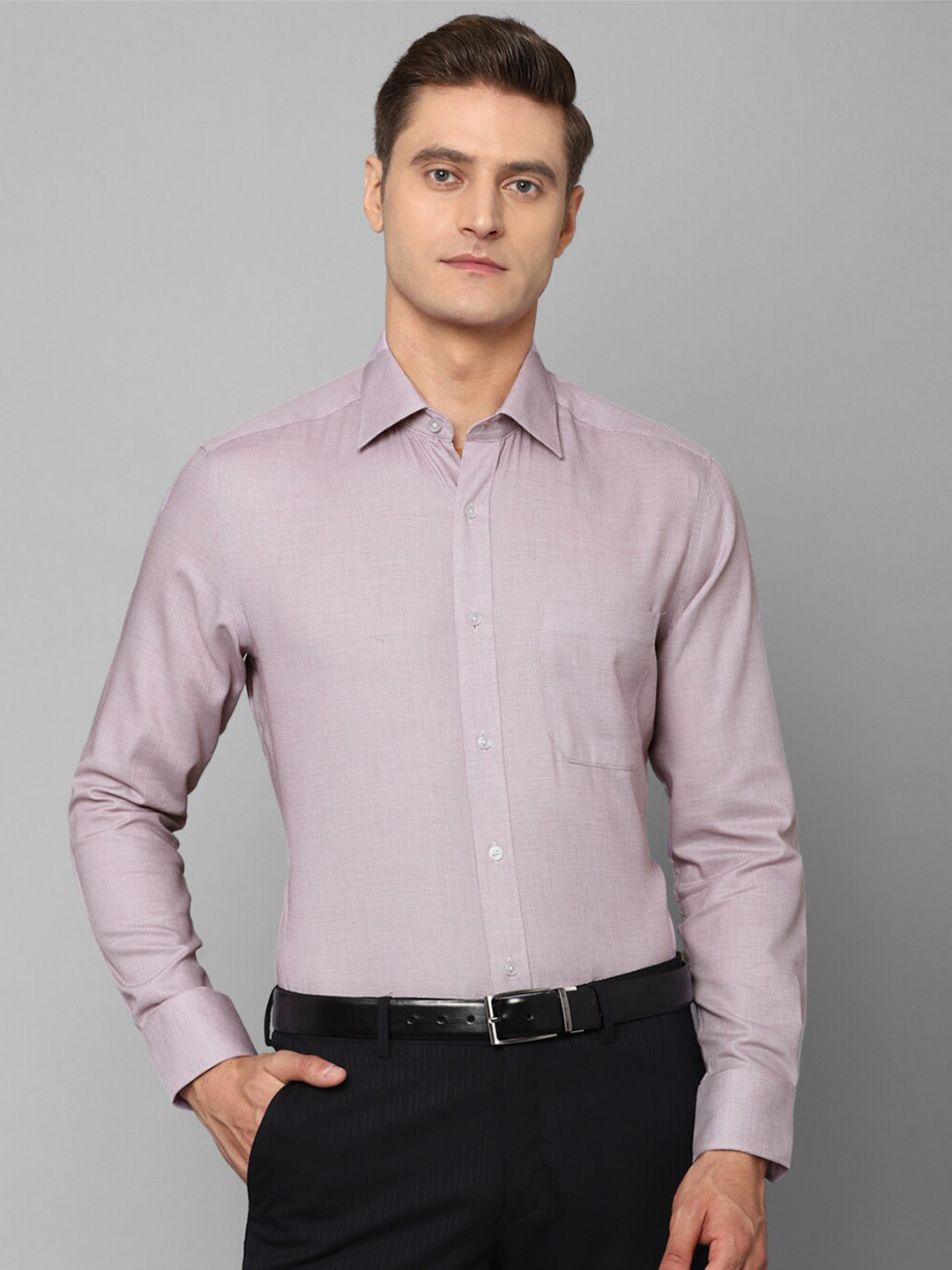 Buy Louis Philippe Men Grey Formal Shirt - Shirts for Men 18761128 | Myntra