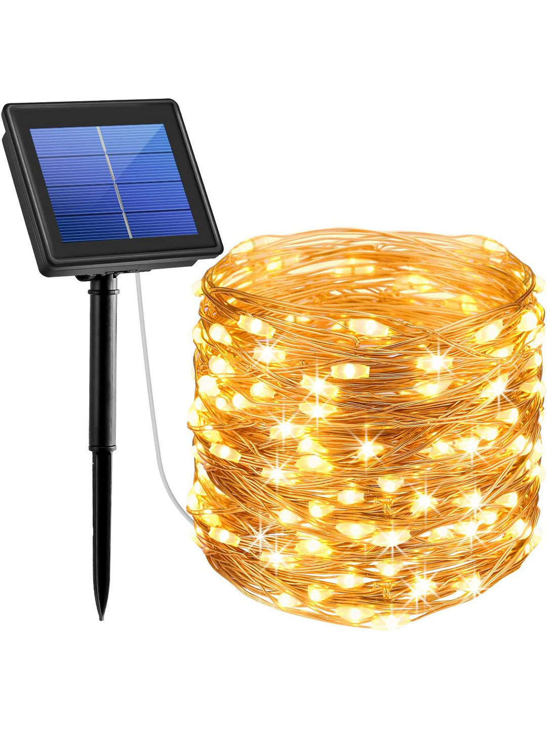 Buy XERGY Off White Solar Fairy Outdoor String Lights, 79Ft 240 LED 24 ...