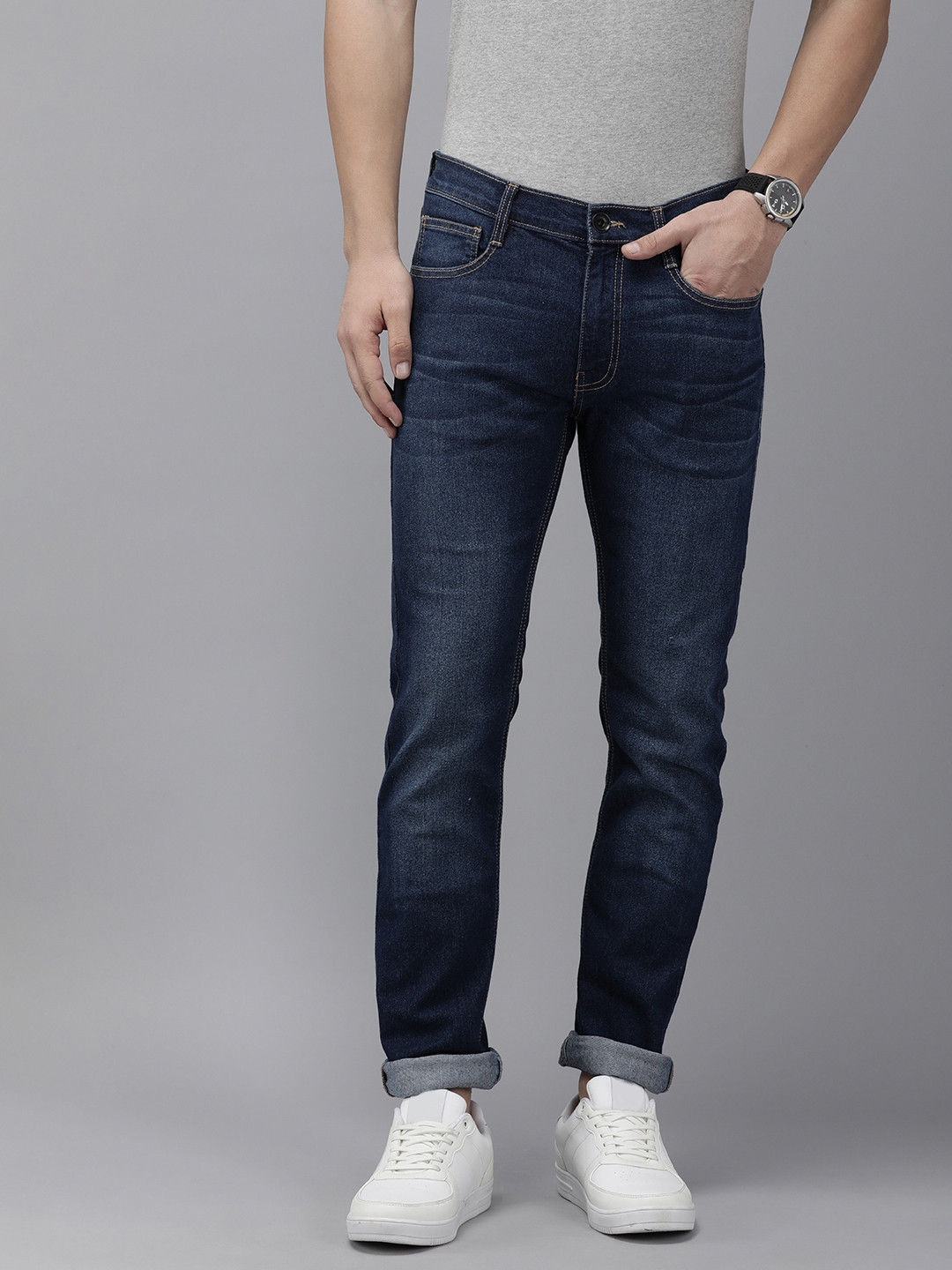 Buy Pepe Jeans Men Vapour Slim Fit Light Fade Stretchable Jeans - Jeans ...