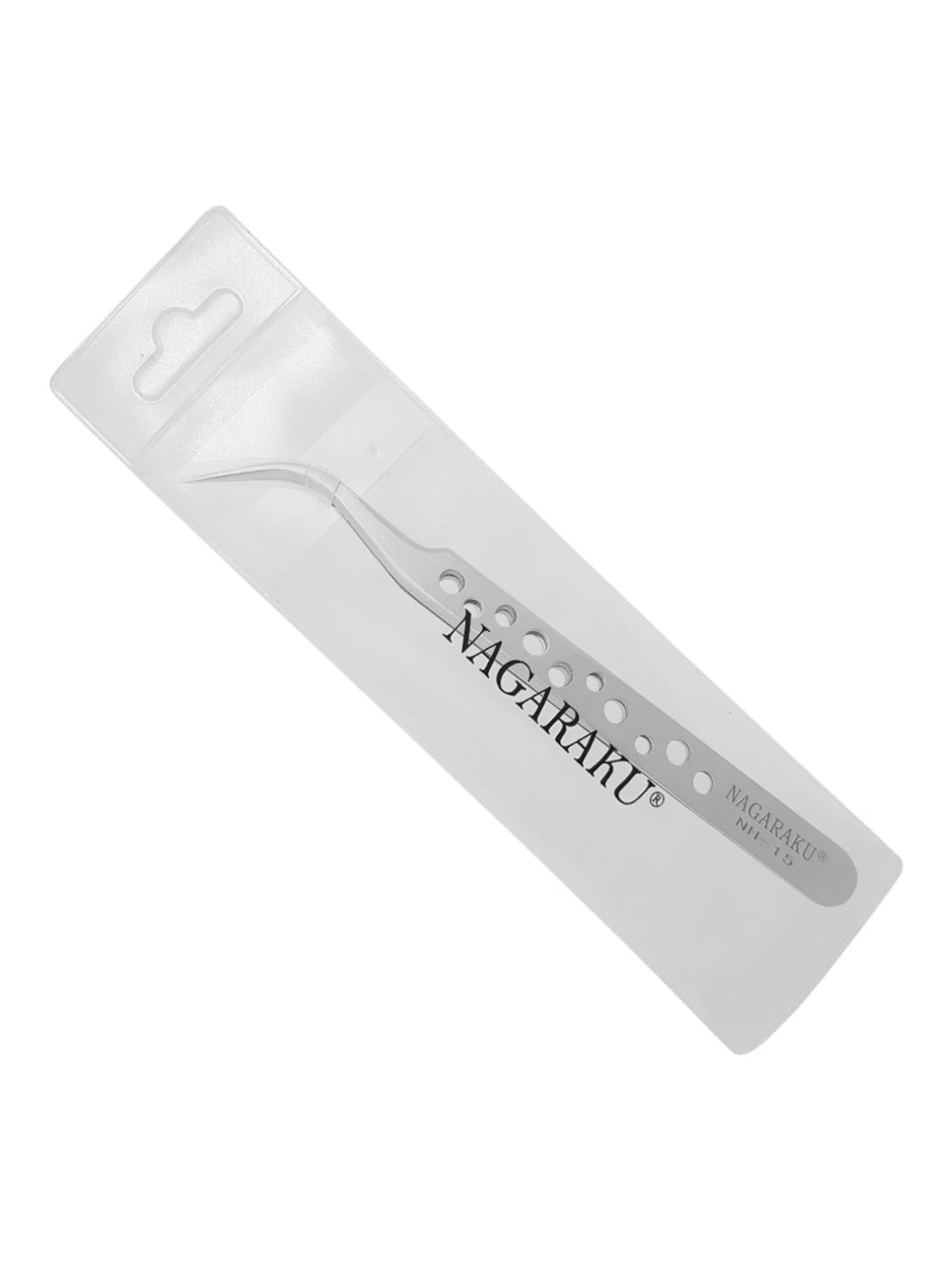 Buy NAGARAKU Silver Toned Stainless Steel Eyelash Extension Tweezer ...