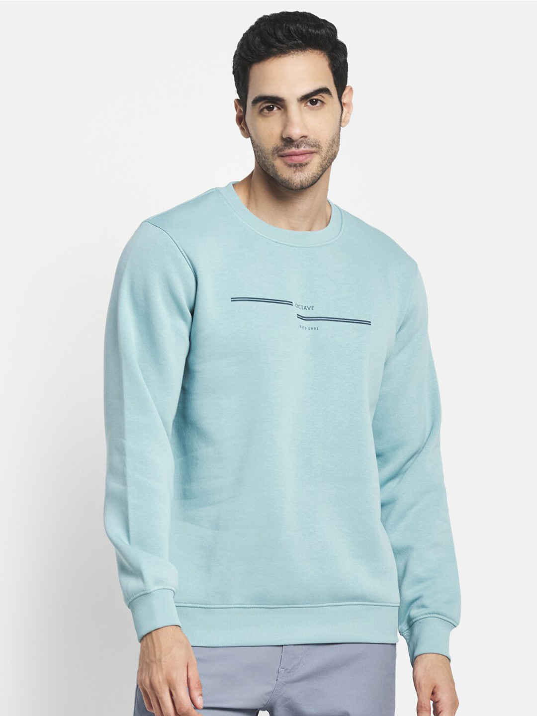 Buy Octave Men Blue Sweatshirt - Sweatshirts for Men 18789412 | Myntra