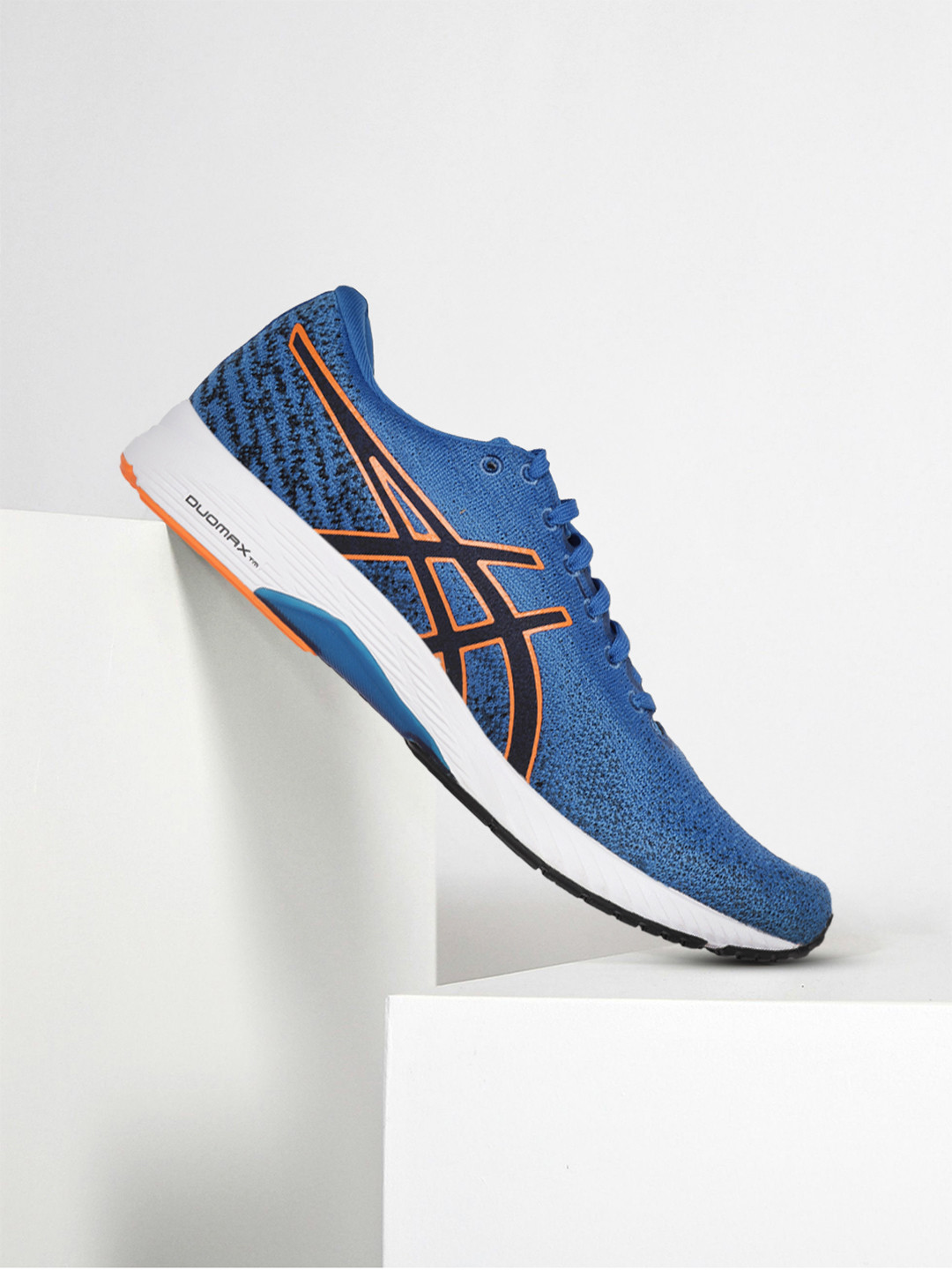 Buy ASICS Men Blue Woven Design Gel DS Trainer 26 Running Shoes ...