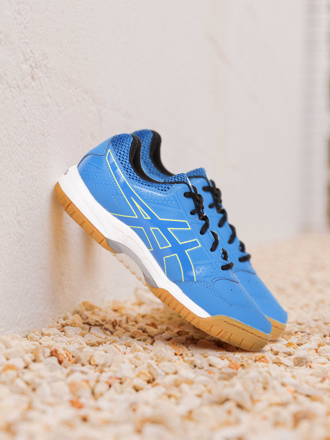 Buy ASICS Men Blue Solid Gel CourtMOV Running Shoes - Sports Shoes for ...