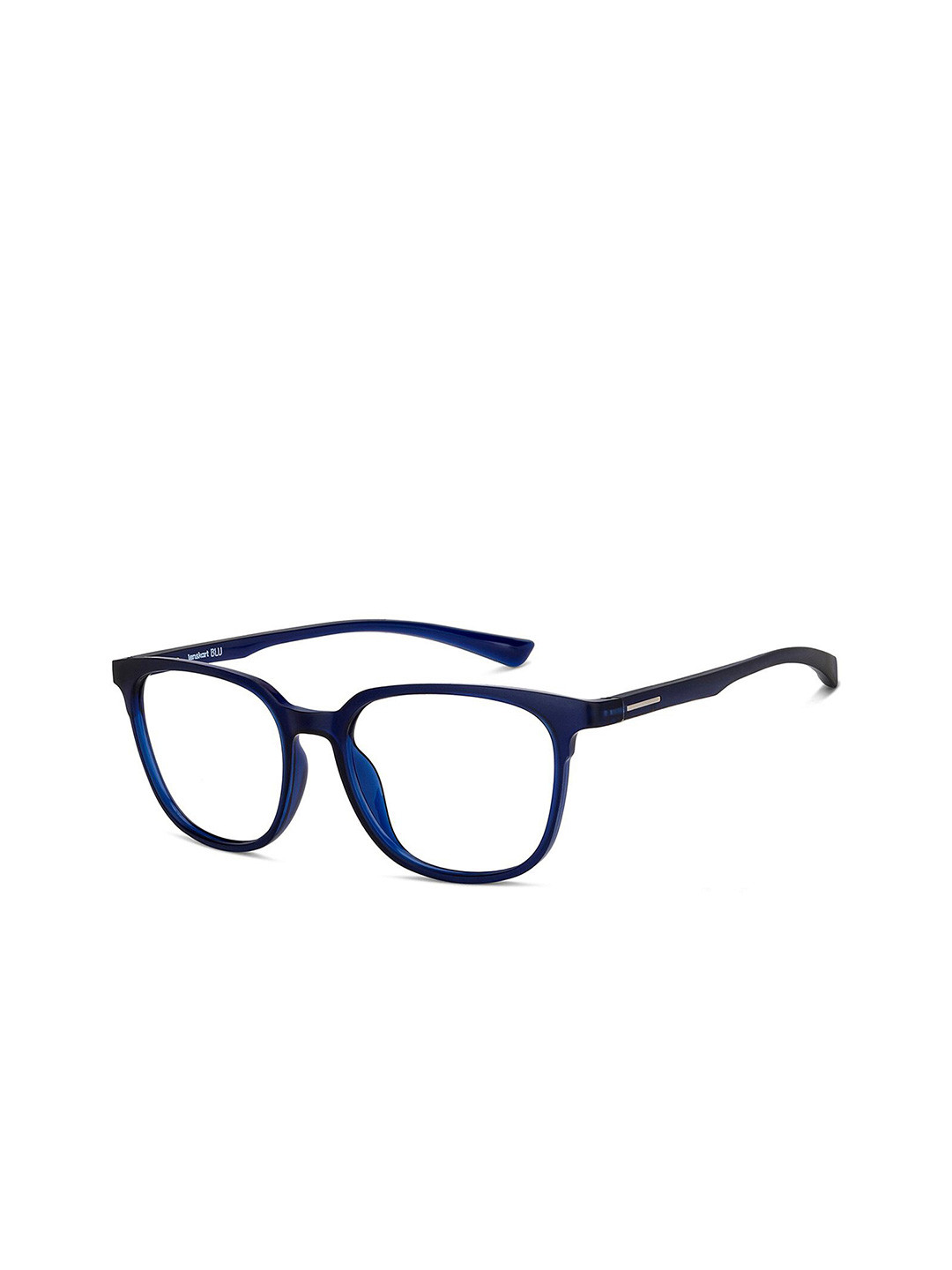 Buy Lenskart Blu Unisex Zero Power Bluecut & Antiglare Full Rim Square ...