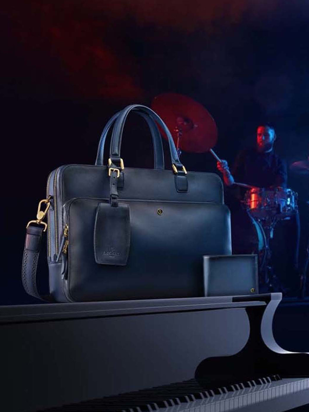 Buy Lapis Bard Blue Ducorium Chester Slim 14Inch Laptop Business Bag ...