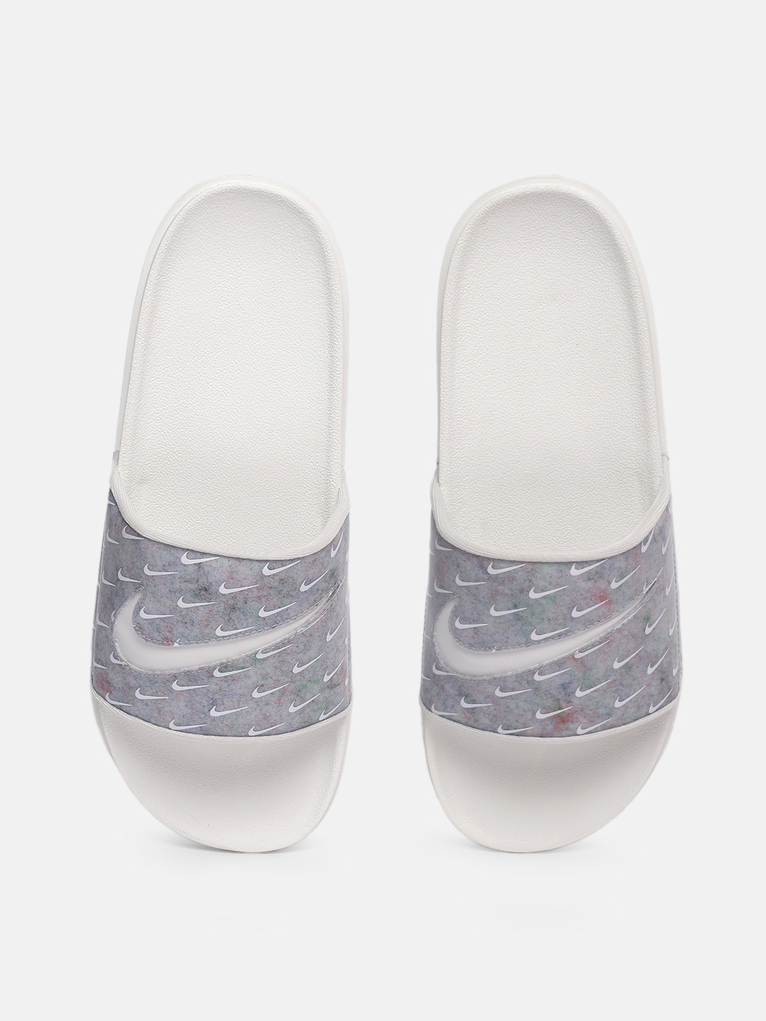 Buy Nike Men Grey Brand Logo Printed Sliders - Flip Flops for Men ...