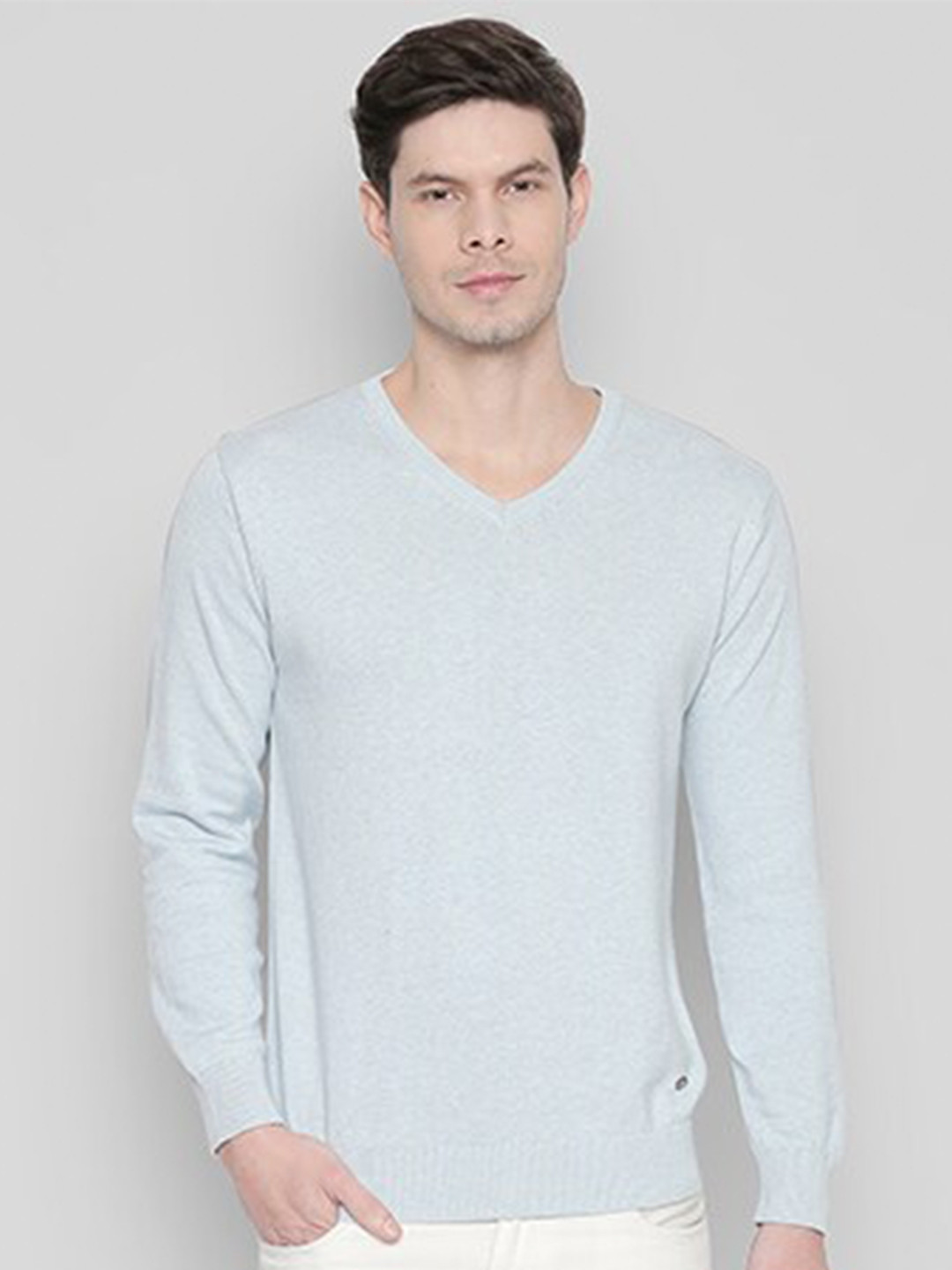 Buy Status Quo Men Blue Pullover - Sweaters for Men 18801560 | Myntra