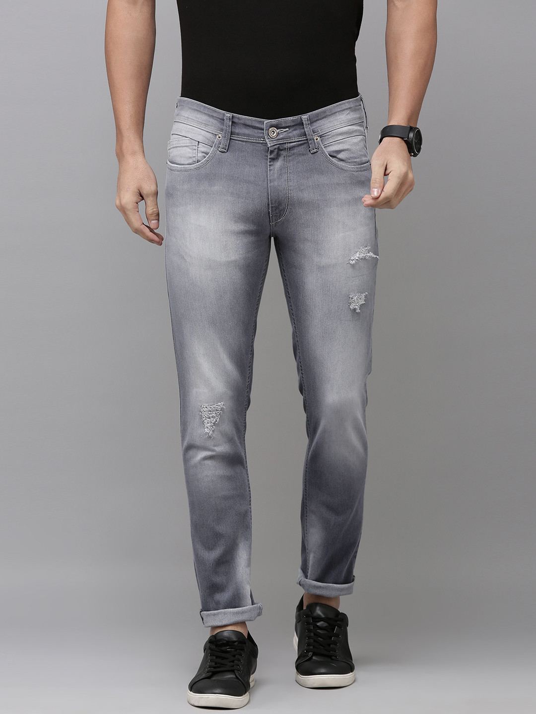 Buy BEAT LONDON By PEPE JEANS Men Tapered Fit Low Rise Mildly ...