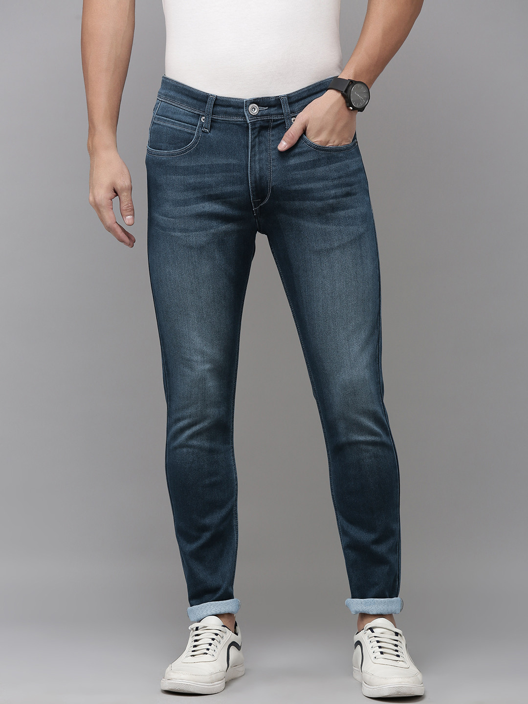 Buy BEAT LONDON By PEPE JEANS Men Chinox Super Regular Fit Mid Rise ...