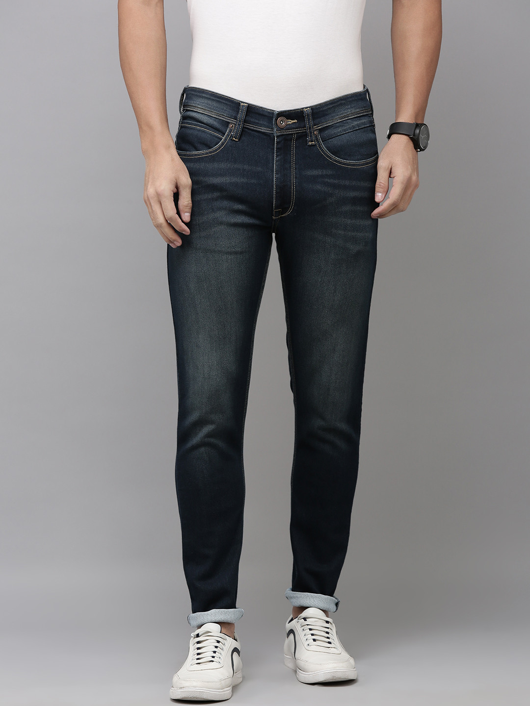 Buy BEAT LONDON By PEPE JEANS Men Skinny Fit Light Fade Stretchable ...