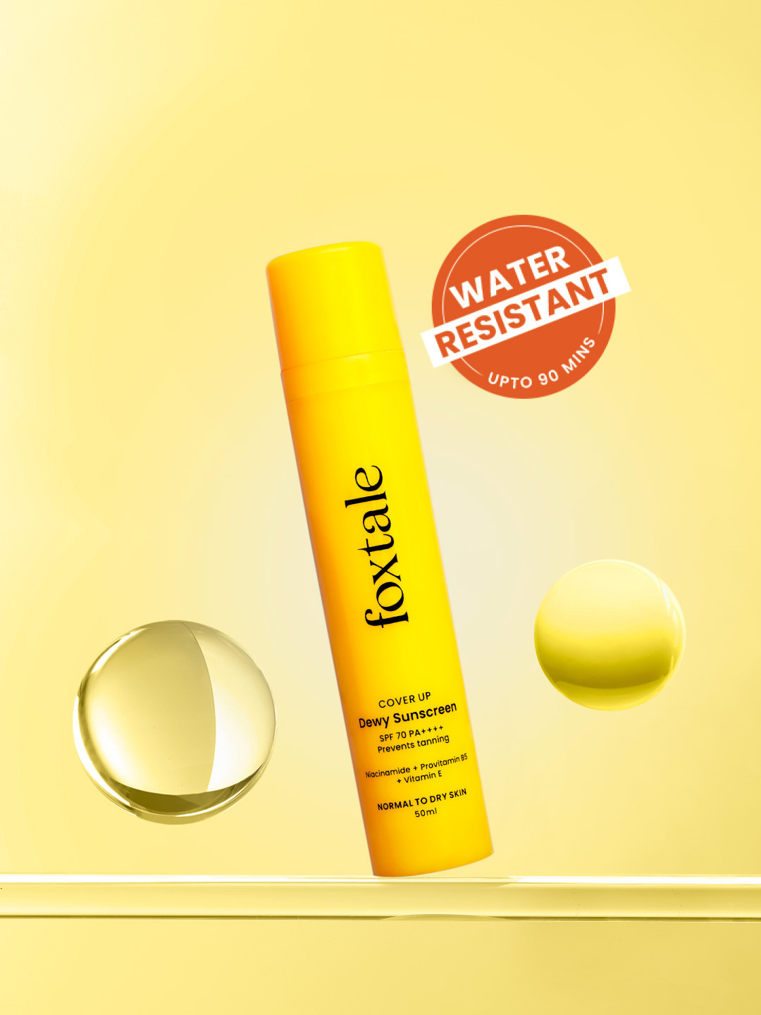 Buy FoxTale SPF 70 PA++++ Dewy Sunscreen With Niacinamide, ProVit B5 ...