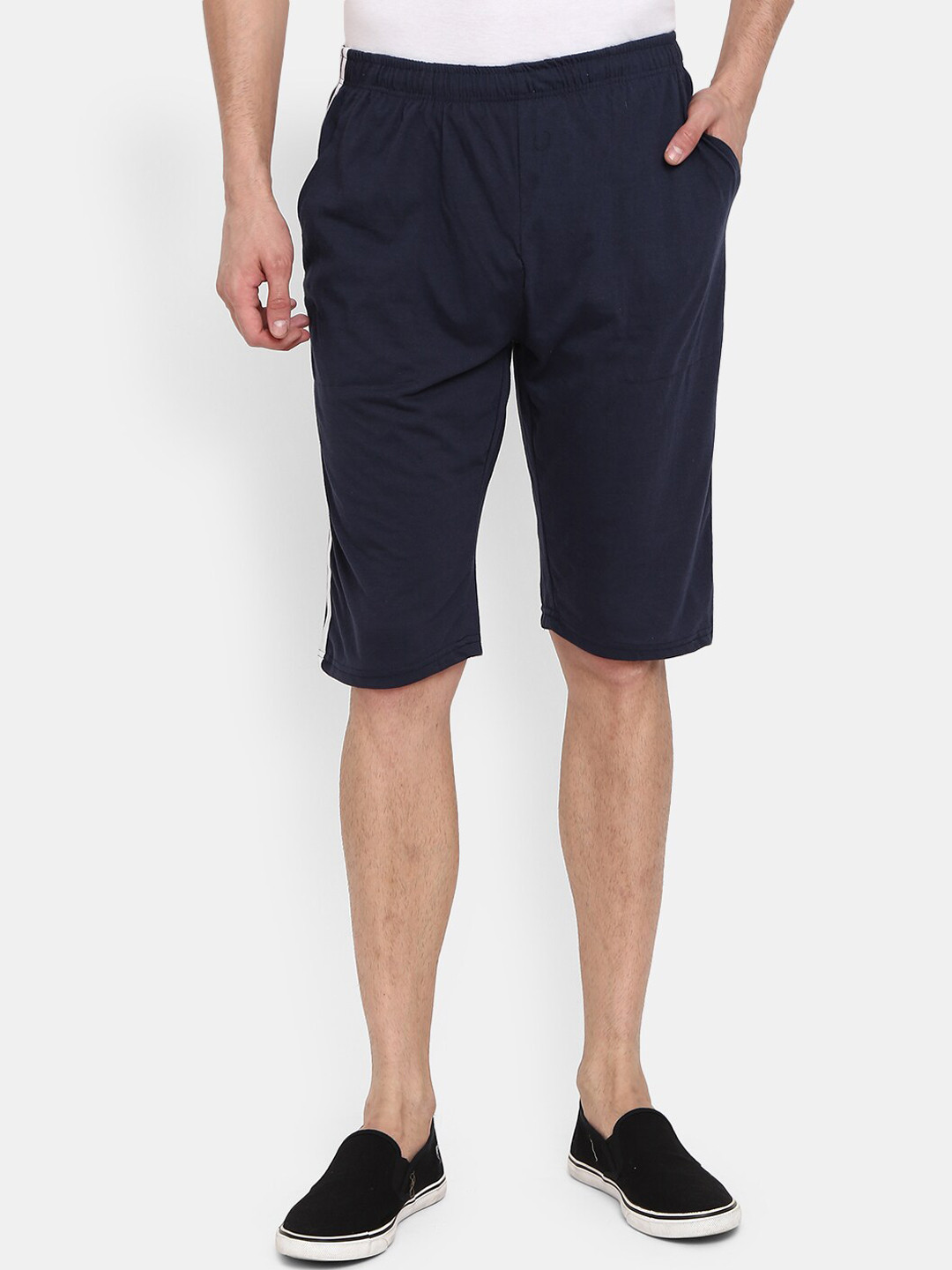 Buy V Mart Men Navy Blue Shorts - Shorts for Men 18805218 | Myntra
