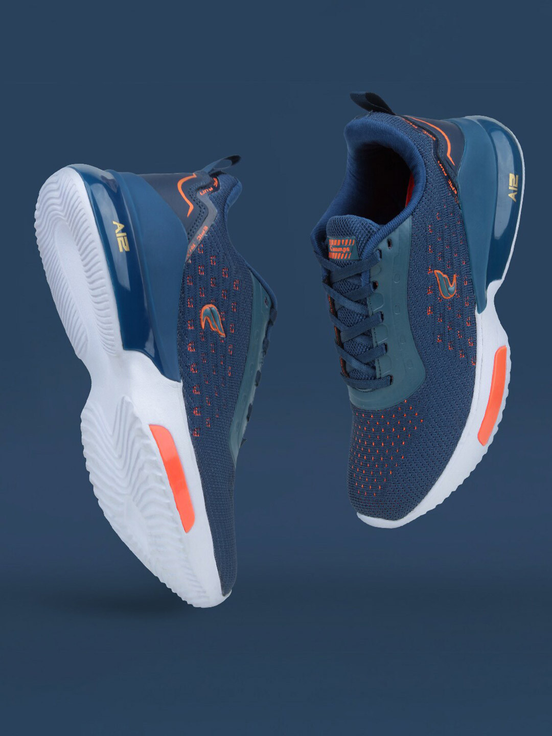 Buy Champs Men Turquoise Blue Mesh Running Non Marking Shoes - Sports ...