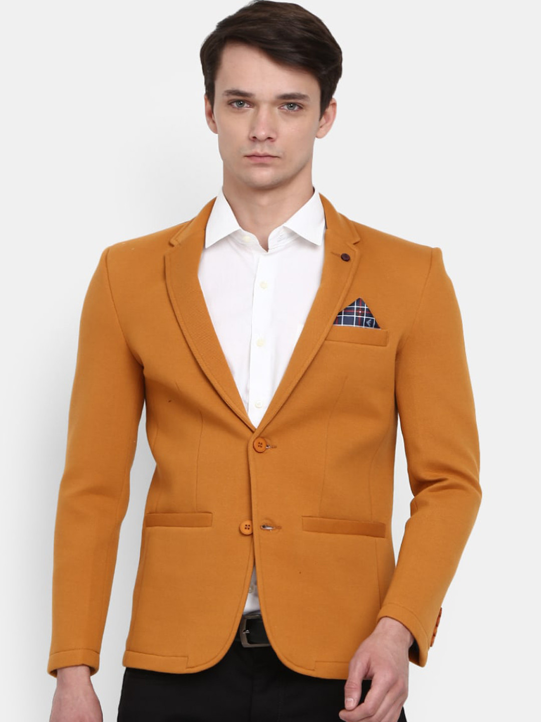 Buy V Mart Men Rust Colored Solid Casual Blazers - Blazers for Men ...