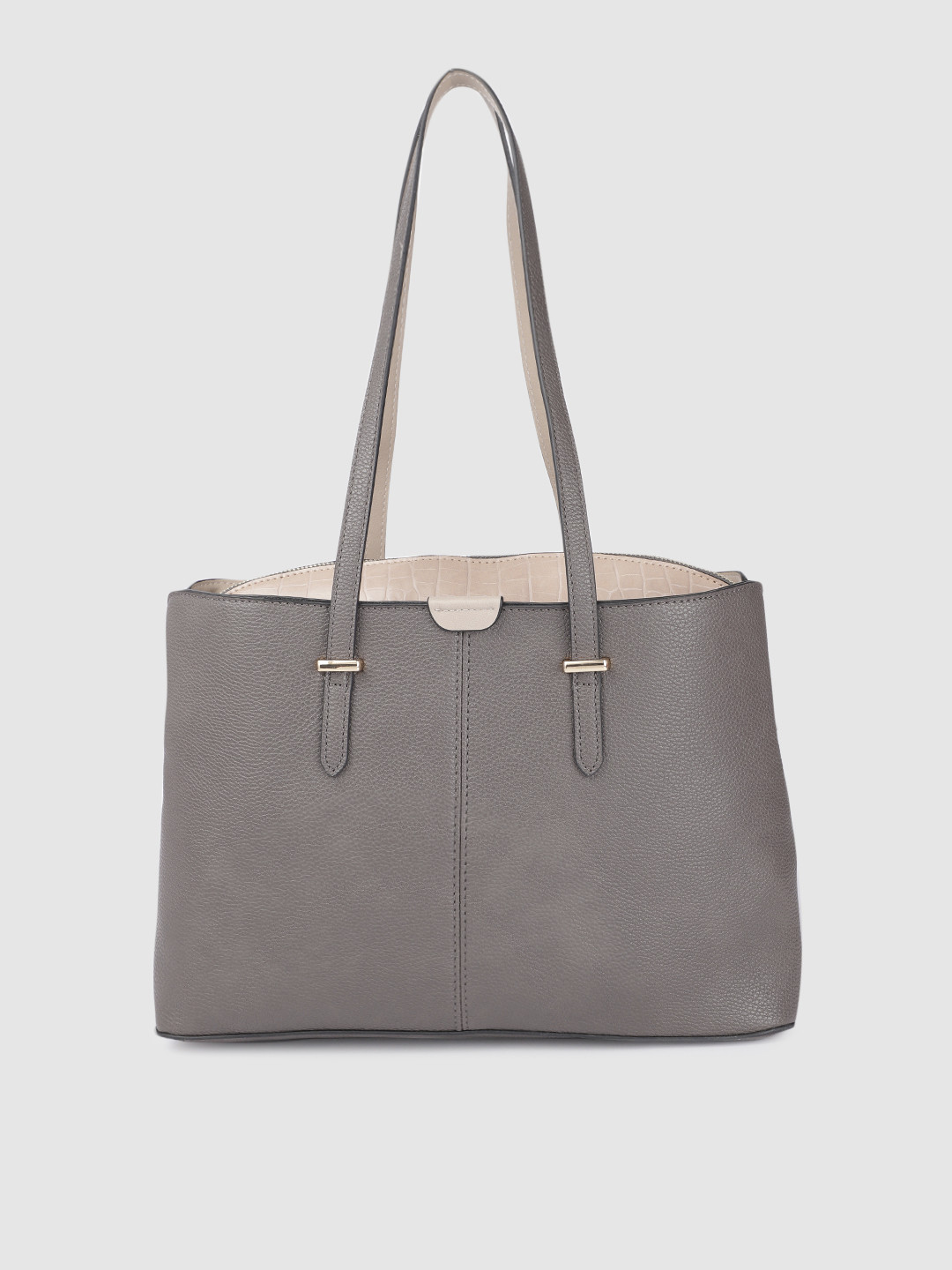 Buy Accessorize Grey Structured Shoulder Bag - Handbags for Women ...