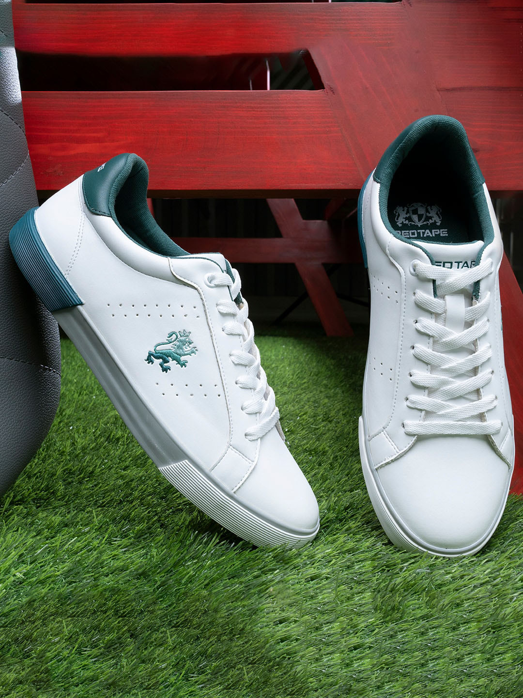 Buy Red Tape Men White Perforations Sneakers - Casual Shoes for Men ...