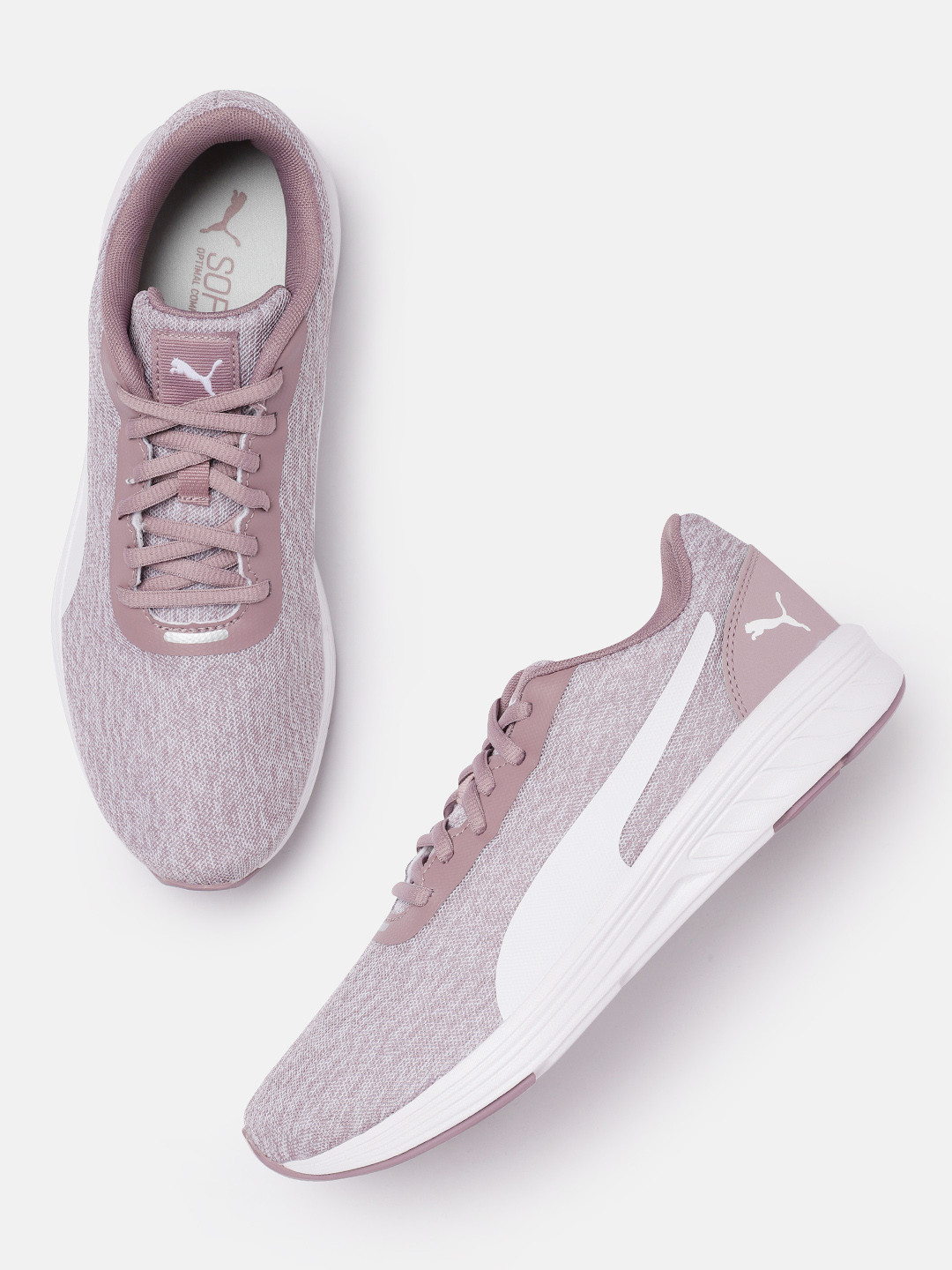 Buy Puma Unisex Mauve Solar Runner Running Shoes - Sports Shoes for ...