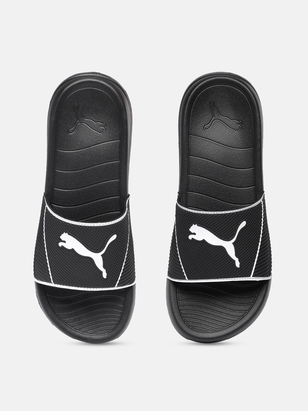 Buy Puma Unisex Black Popcat 20 Shower Printed Sliders - Flip Flops for ...