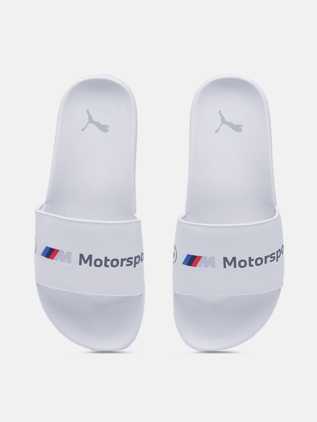 Buy Puma Unisex White BMW MMS Logo Leadcat 2.0 Sliders - Flip Flops for ...