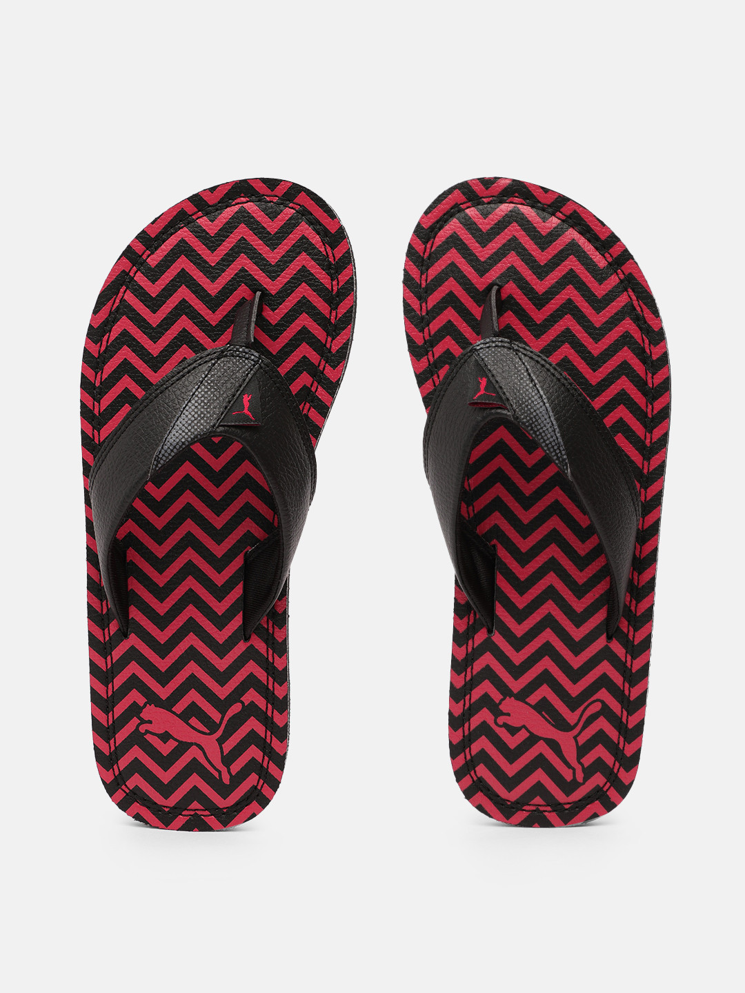 Buy Puma Men Black & Red Printed Gregor Thong Flip Flops - Flip Flops ...