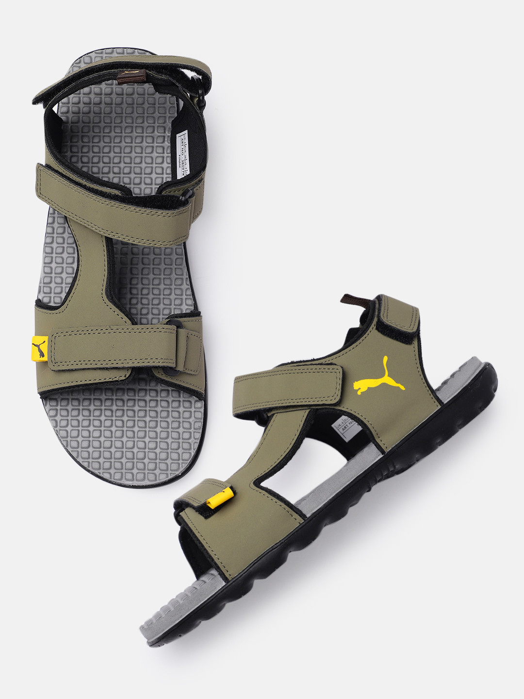 Buy Puma Men Olive Green Blitz Sports Sandals - Sandals for Men ...