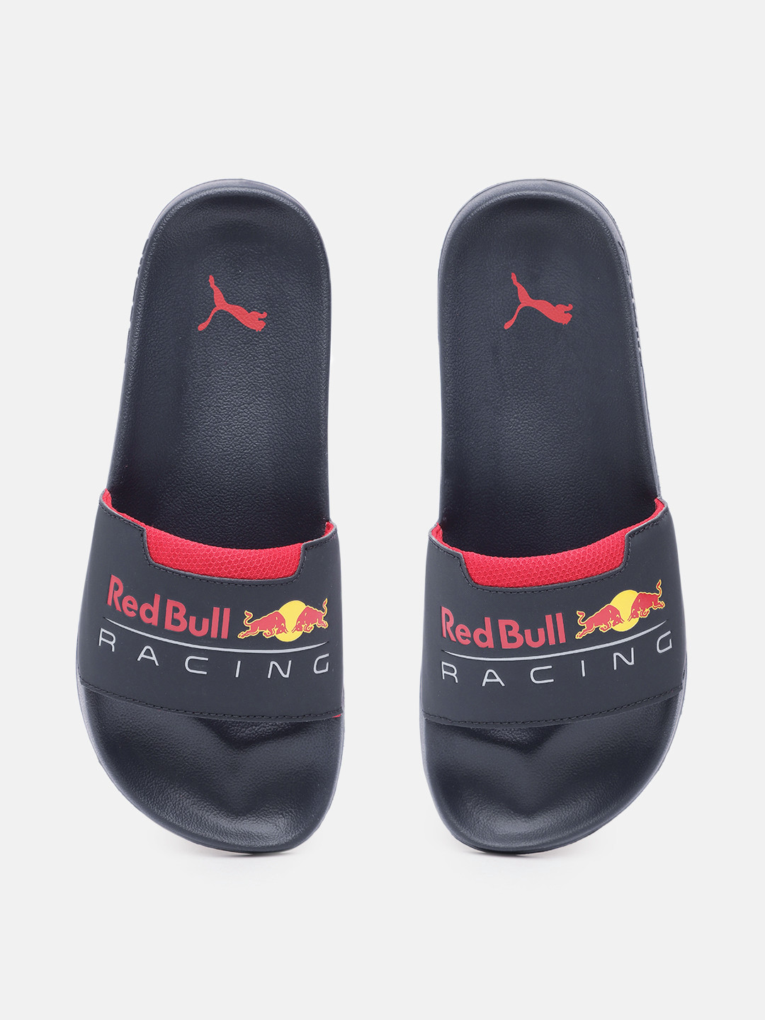 Buy Puma Unisex Navy Blue Printed Red Bull Racing Leadcat 2.0 Sliders ...