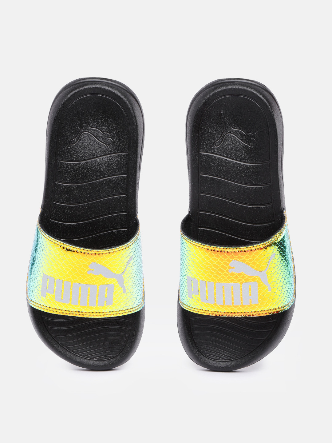 Buy Puma Women Multicoloured Printed Popcat 20 Exotics Sliders - Flip ...