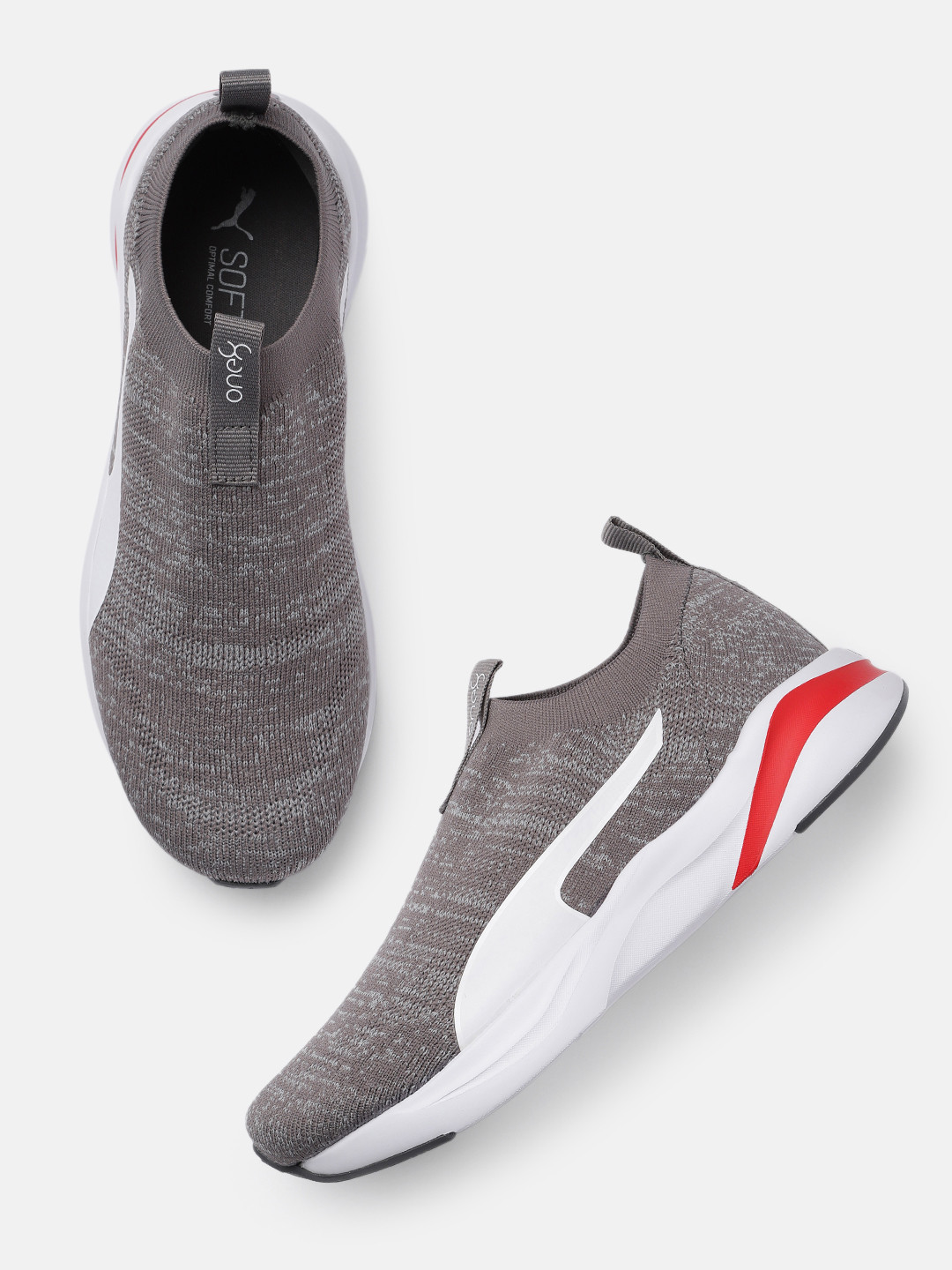 Buy One8 X PUMA Virat Kohli Unisex Grey Softride Rift Knit Running ...