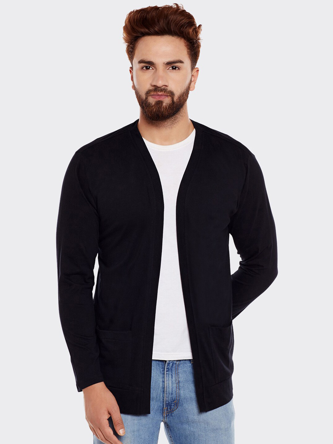 Buy CHILL WINSTON Men Black Shrug - Shrug for Men 18816332 | Myntra