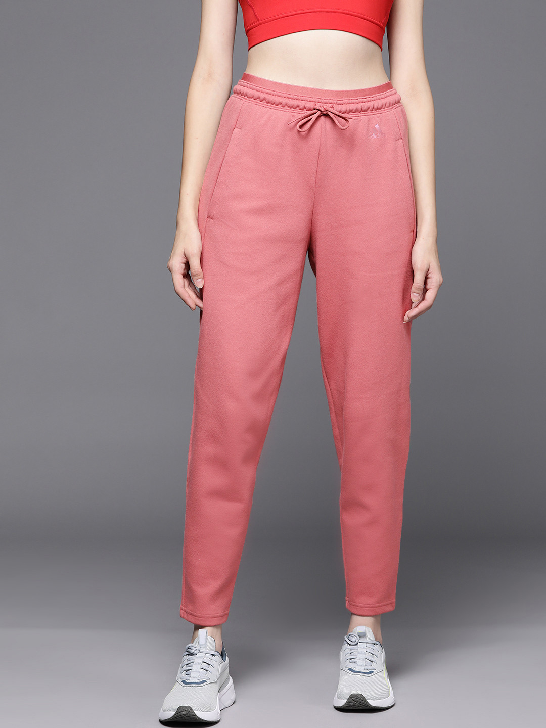 Buy ADIDAS Women Pink AOP Solid Track Pants - Track Pants for Women ...