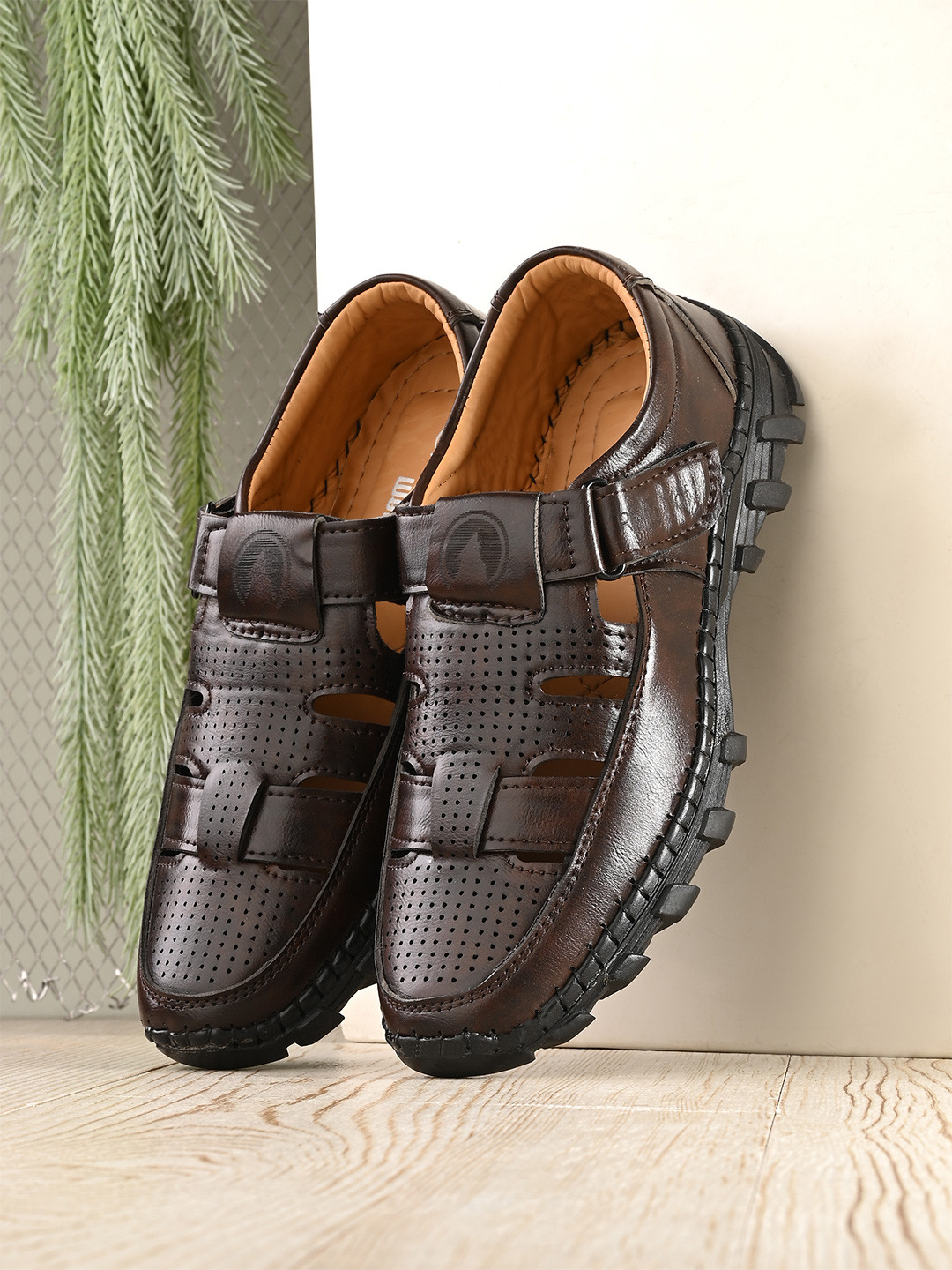 Buy Rising Wolf Men Brown Fisherman Sandals - Sandals for Men 18829646 ...